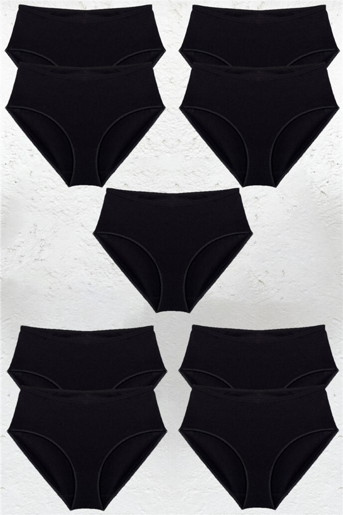 BSM 9'lu Kadın Siyah Modal Pamuklu Yüksek Kalite Doğal Kilot Batokom ...