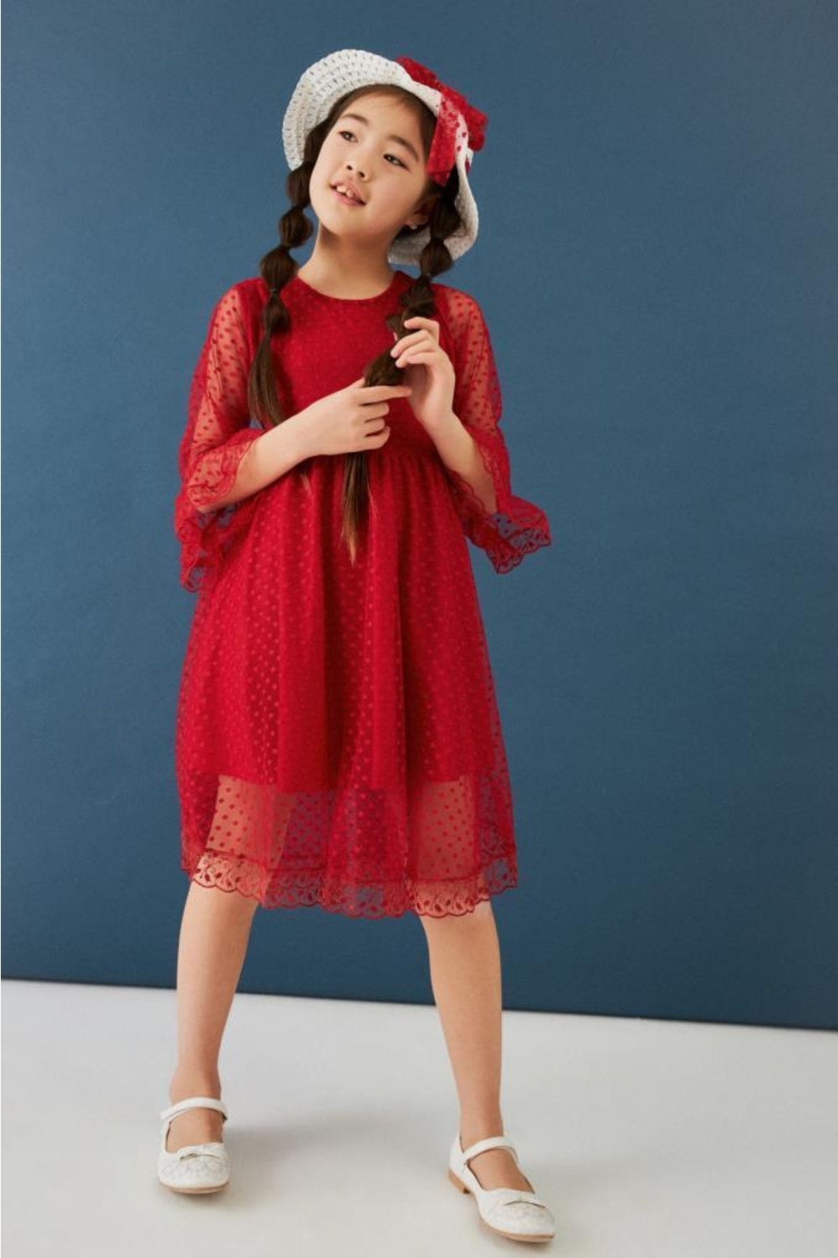 Perendi Şapka Ve Kemer Detaylı Kız Çocuk Elbise Fiyatı, Yorumları ...