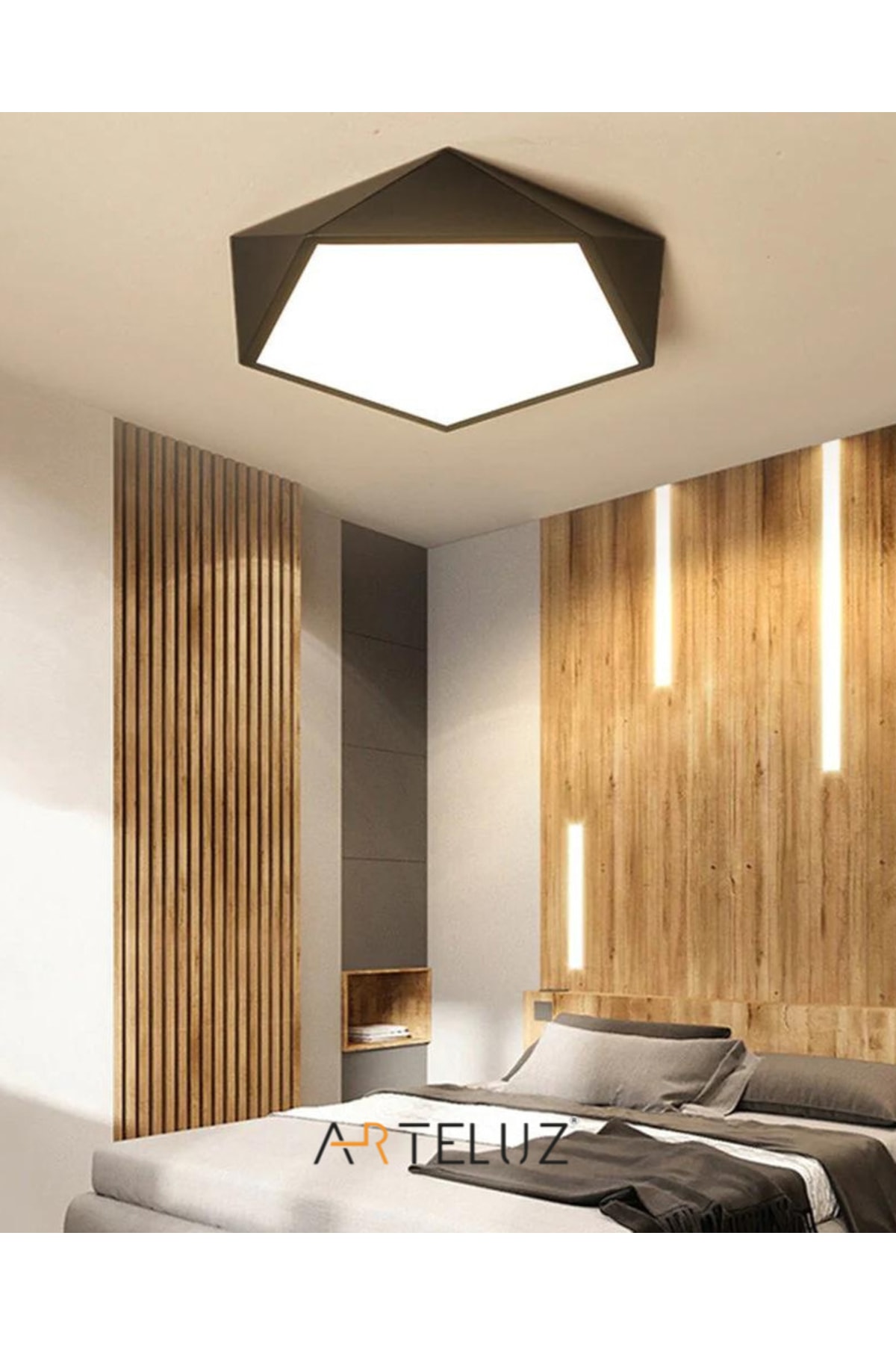 ARTELUZ Modern Geometrik Model Metal Tavan Led Avize - Fiyatı, Yorumları