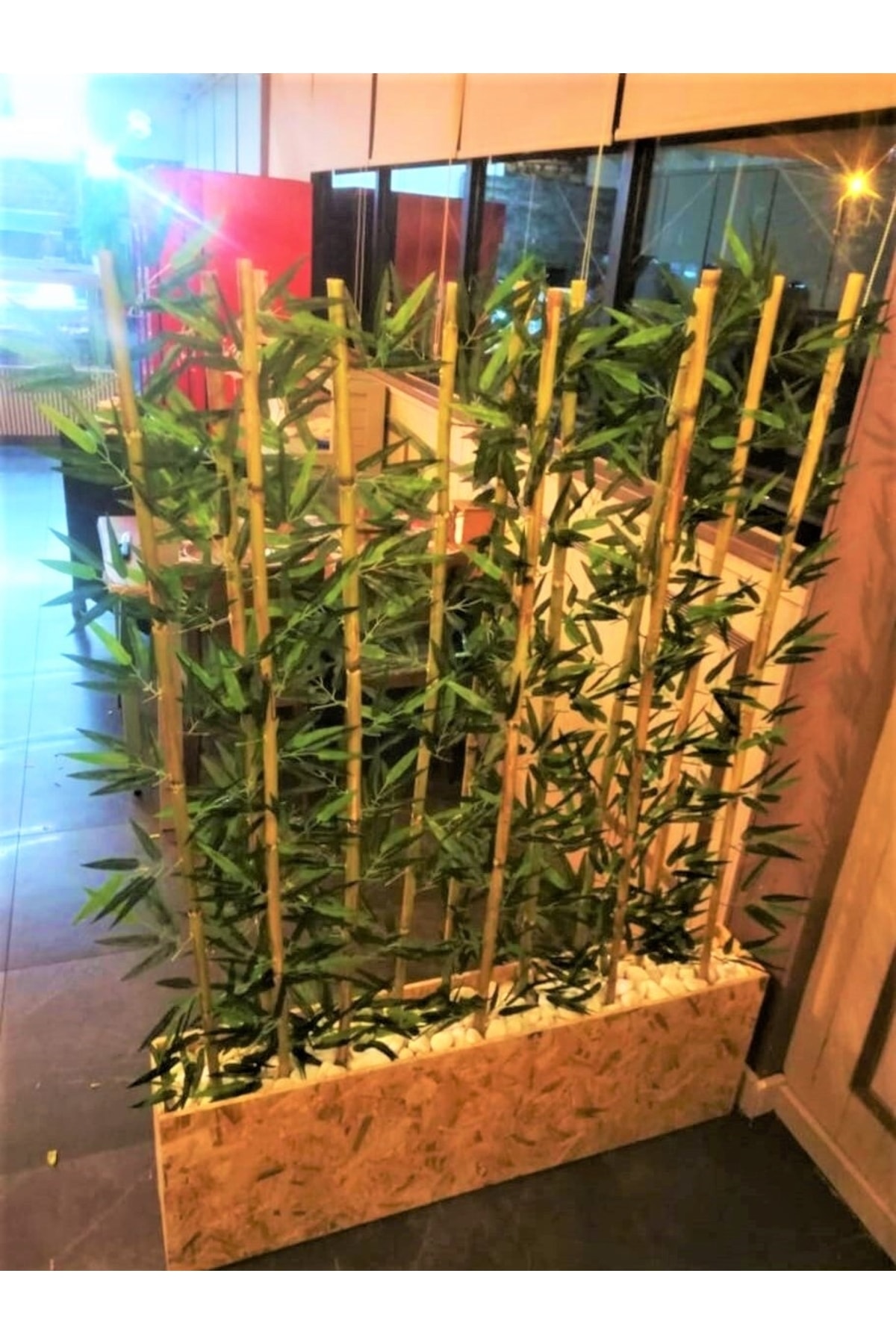 YEŞİLADA Yapay Bambu Ağacı 1.60 Mt Bambu Seperatör Çubuk Fiber Boy Osb ...