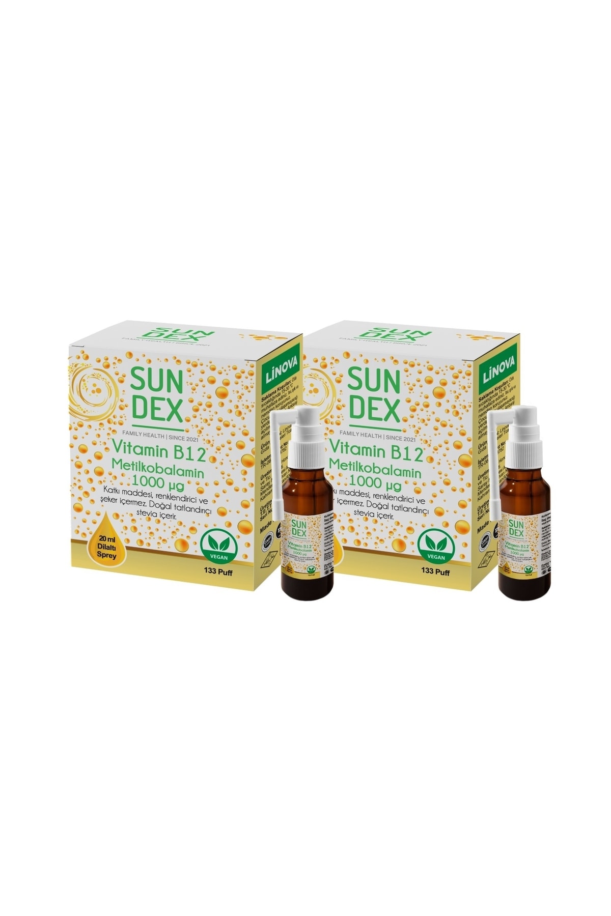 Sun Dex Family Health Since 2021 2'li Paket Vitamin B12 Metilkobalamin ...
