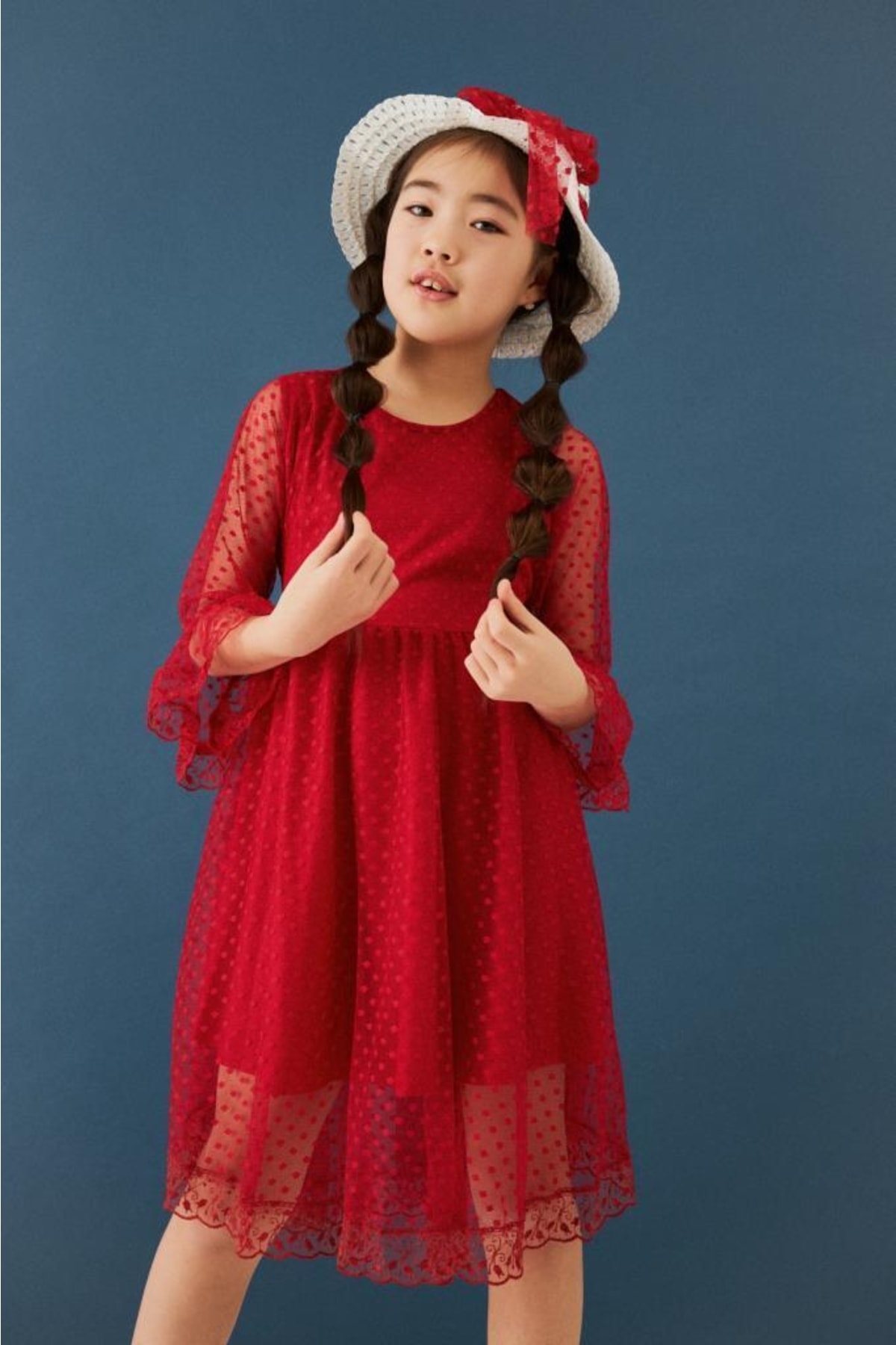 Perendi Şapka Ve Kemer Detaylı Kız Çocuk Elbise Fiyatı, Yorumları ...