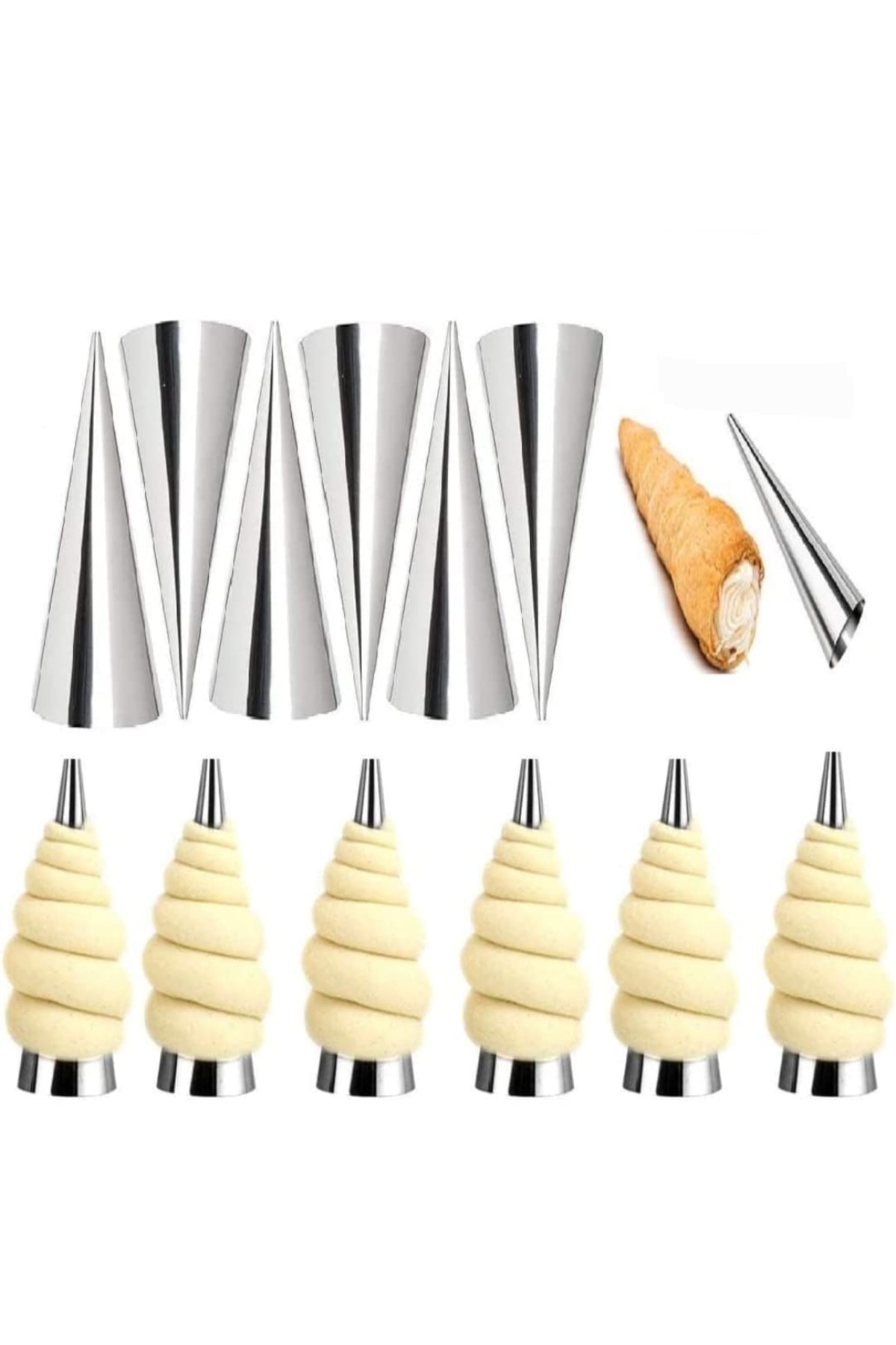 Nar kalıp Narkalıp Külah Torpil Tatlısı Kalıbı 10 Adet Boy 15cm ...