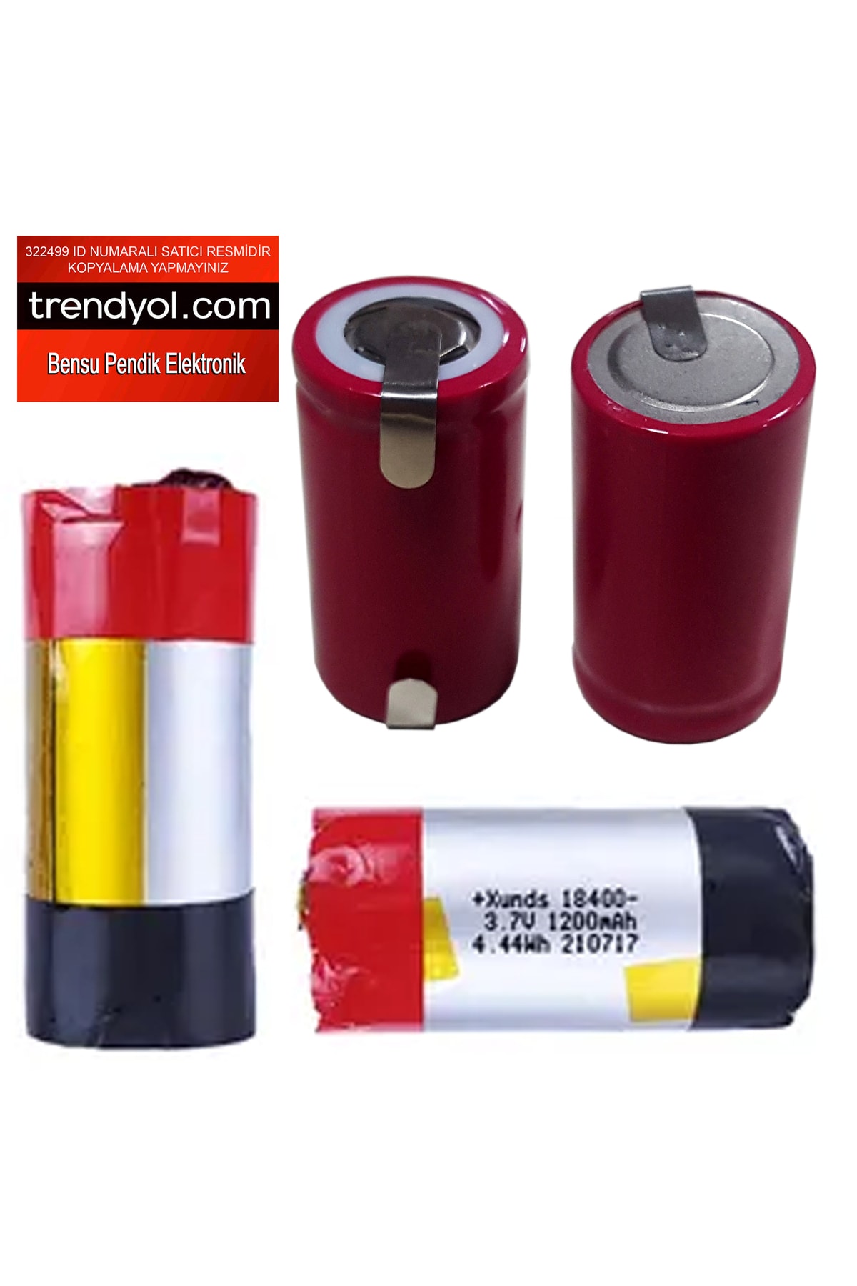 Samsung 1 Adet 18400 Pil 18400 Batarya 1300mah Puff Pili Elektronik ...