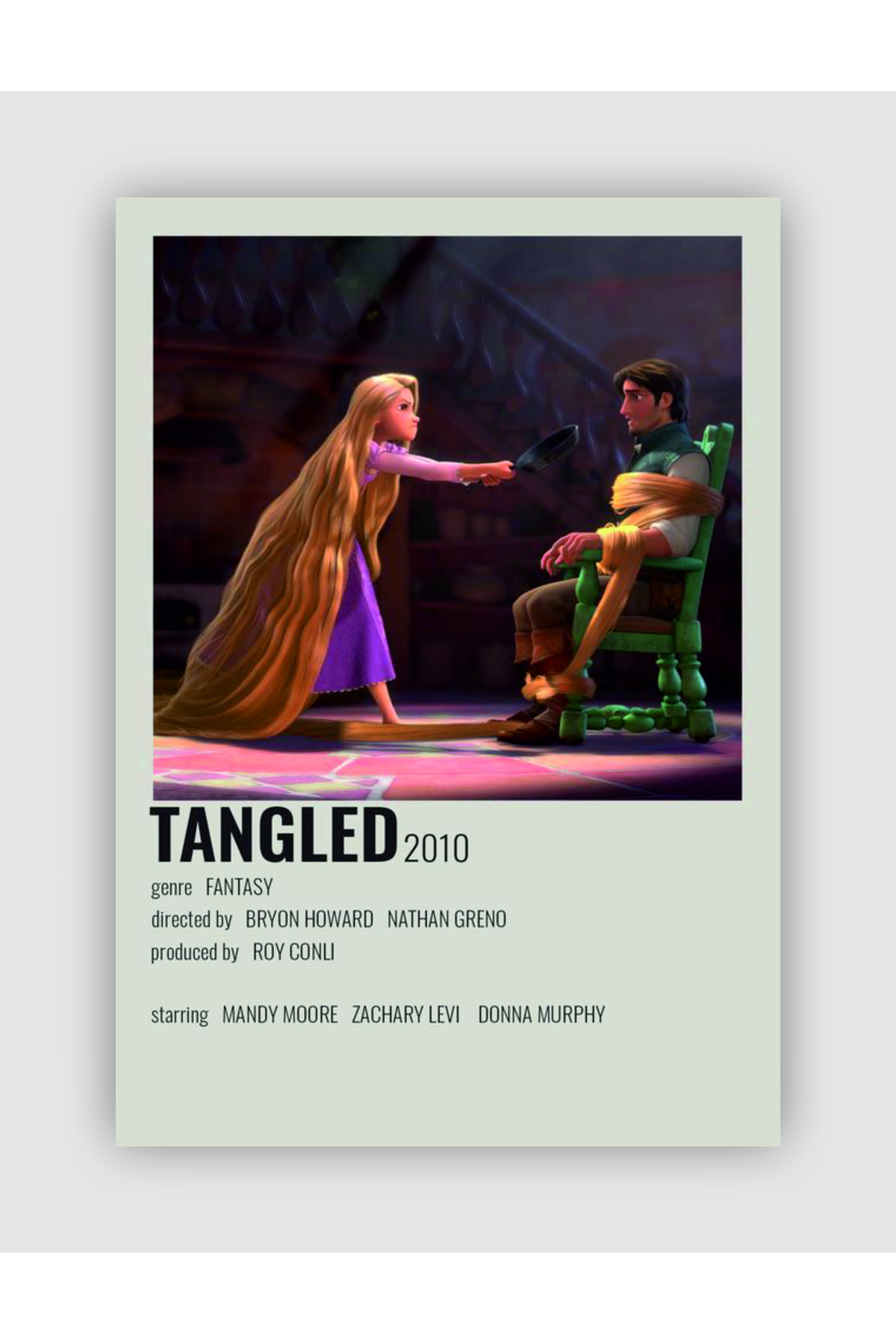 fırsatlar diyarı Tangled Film Info Card Bilgi Kartı Duvar Posteri ...