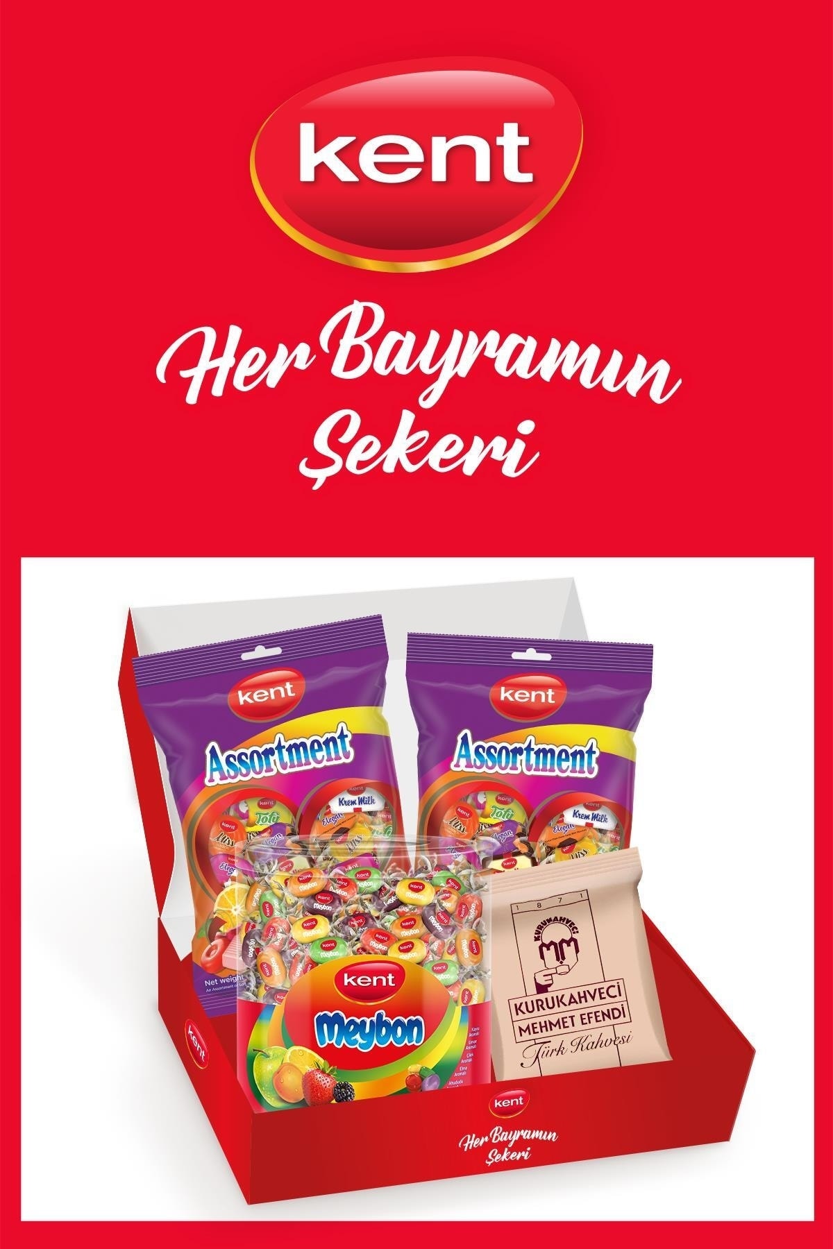 Kent Assortment & Meybon Mini Meyveli Karışık Bayram Şekeri 3'lü - Türk ...