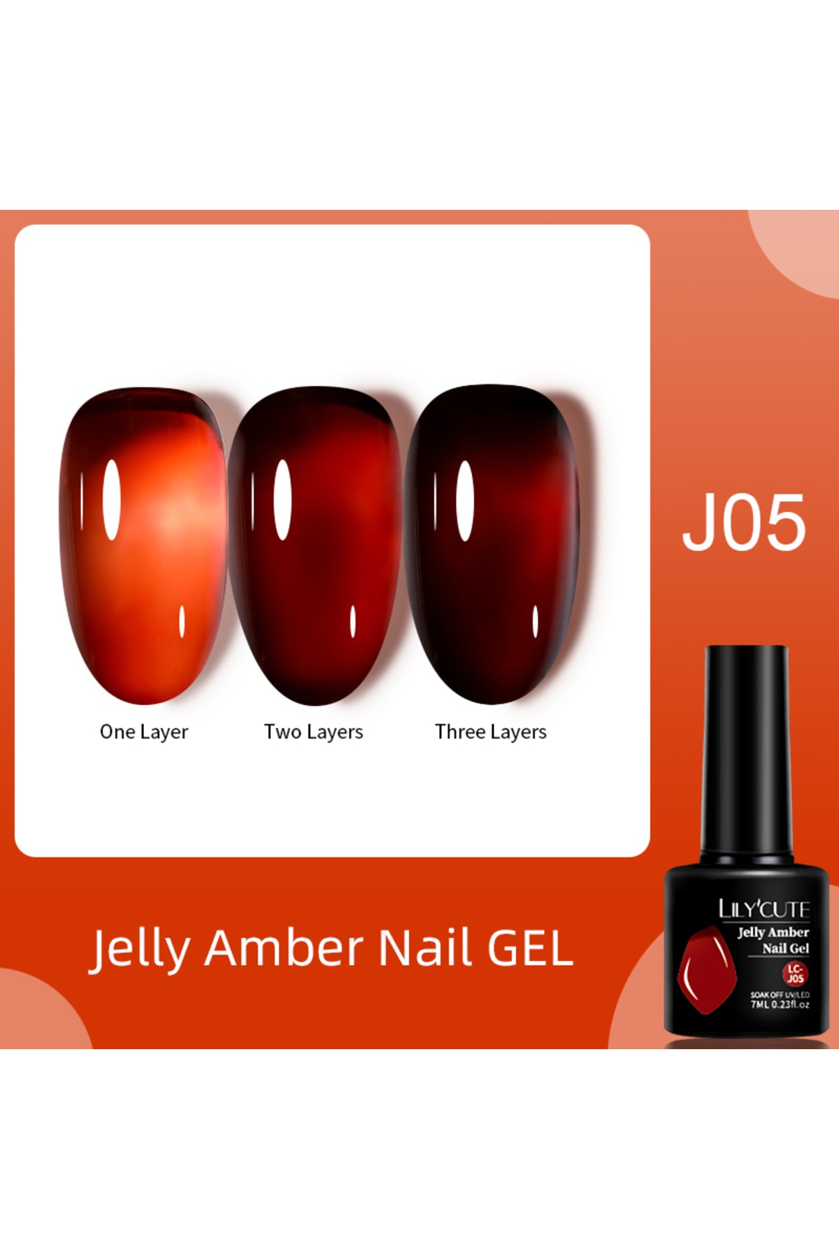 LilyCute 7ml Jelly Amber Naıl Gel (transparan Kalıcı Oje)Fiyatı ...