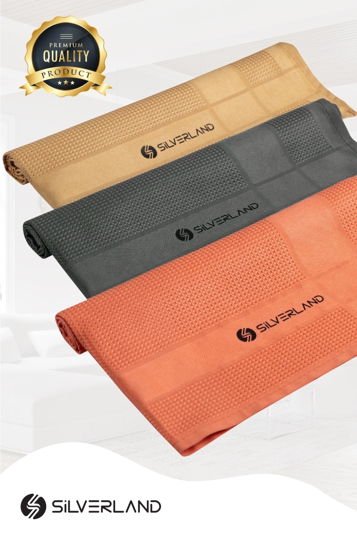 SILVERLAND Mikrofiber Bez 3lü Set 42x62 Cm (sihirli Ingiliz Bezi ) Cam ...