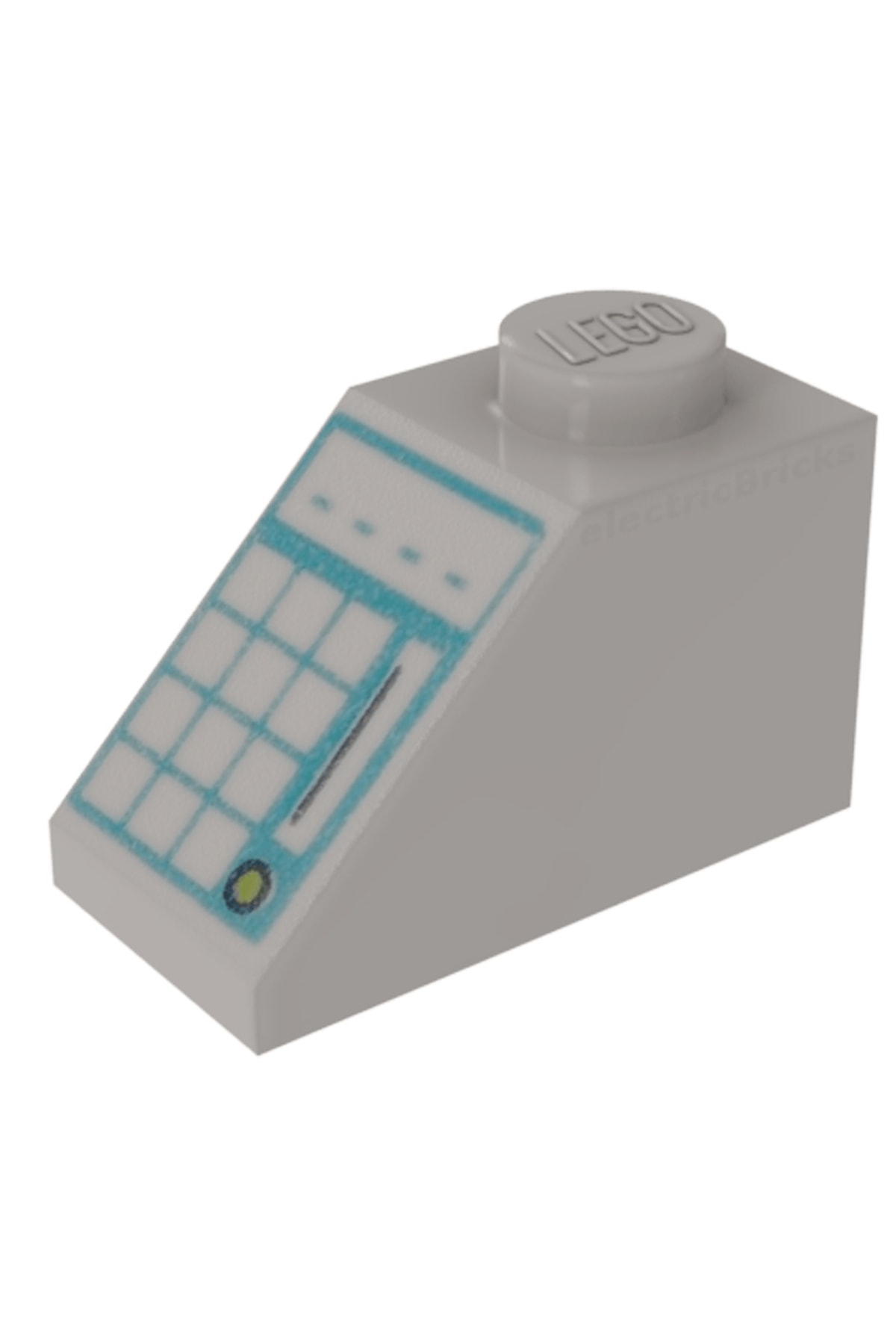 LEGO Orjinal Custom Slope 45 1 X 2 Baskılı Eğimli Tuğla Market Beyaz ...