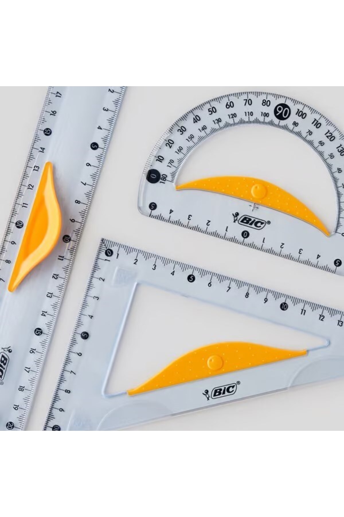 Bic Çizim Cetvel Seti 3 Parça (30cm Cetvel + Iletki + Gönye) Fiyatı ...