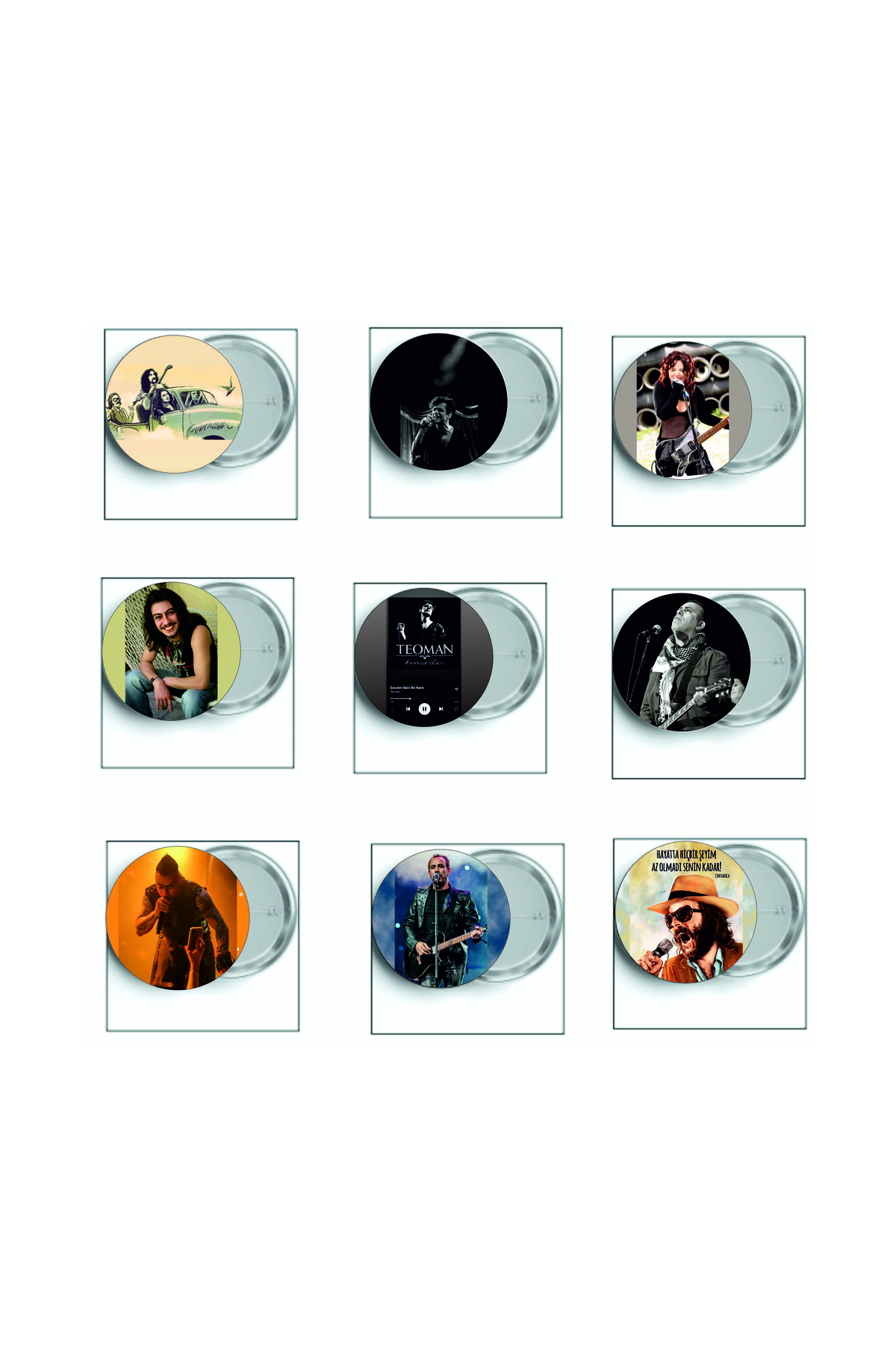 serfo 9'lu Türkçe Müzik Grubu Rozet Takımı Fiyatı, Yorumları - Trendyol