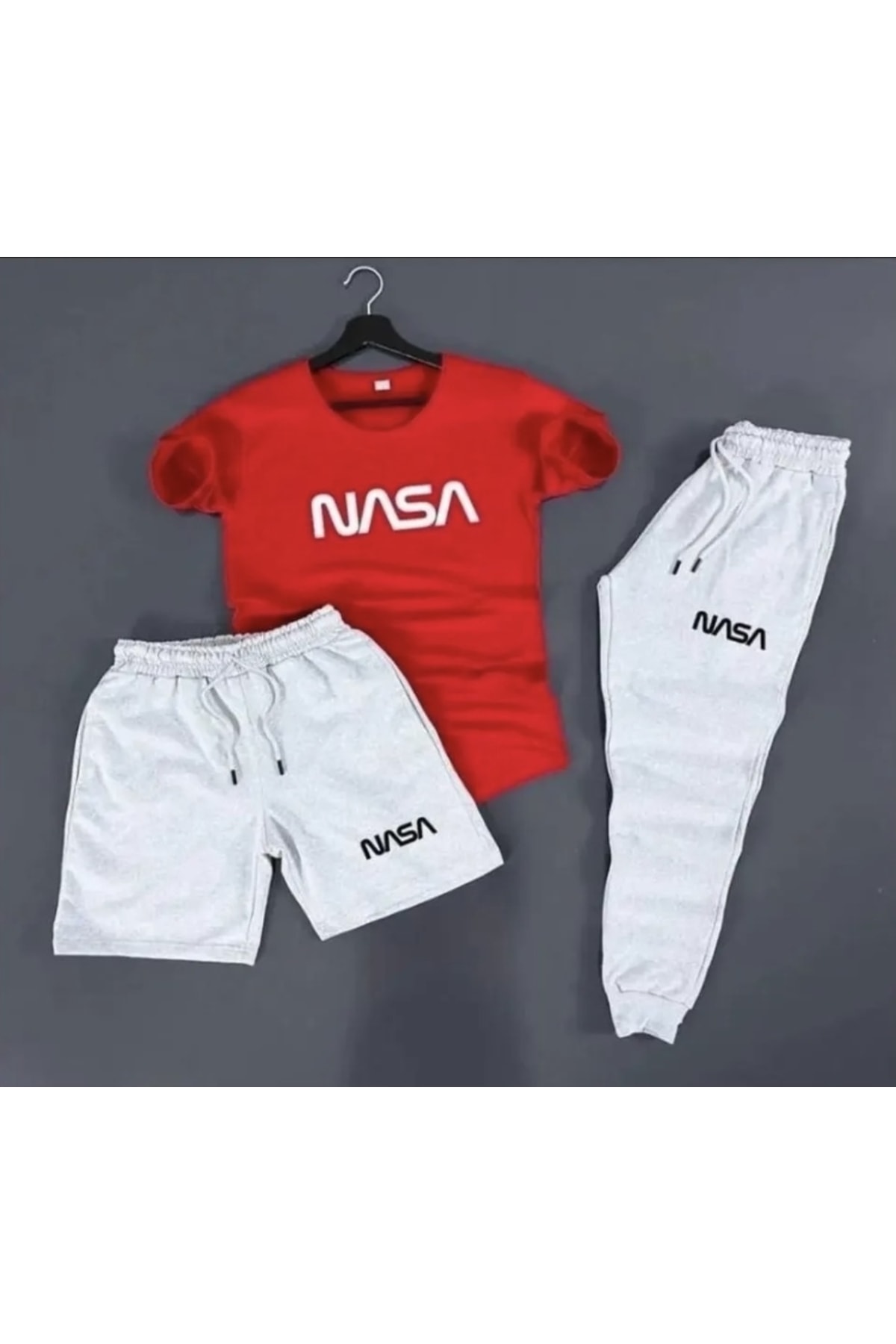 KİDS FACE Özel Tasarım Motto Nasa Baskılı Pamuk Kısa Kollu Yazlık Erkek ...