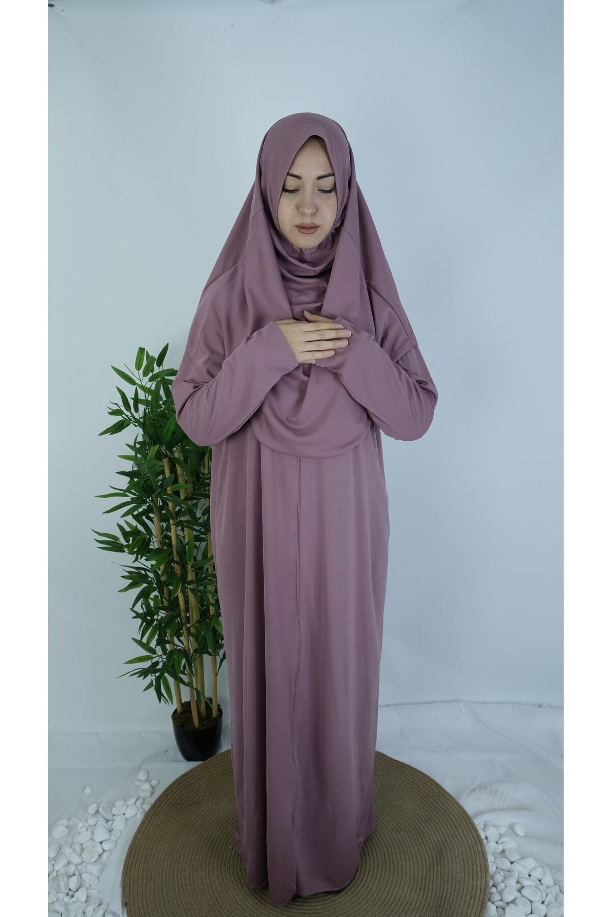 Mavira Moda Gül Kurusu Namaz Elbisesi Pratik Fermuarsız Fiyatı ...