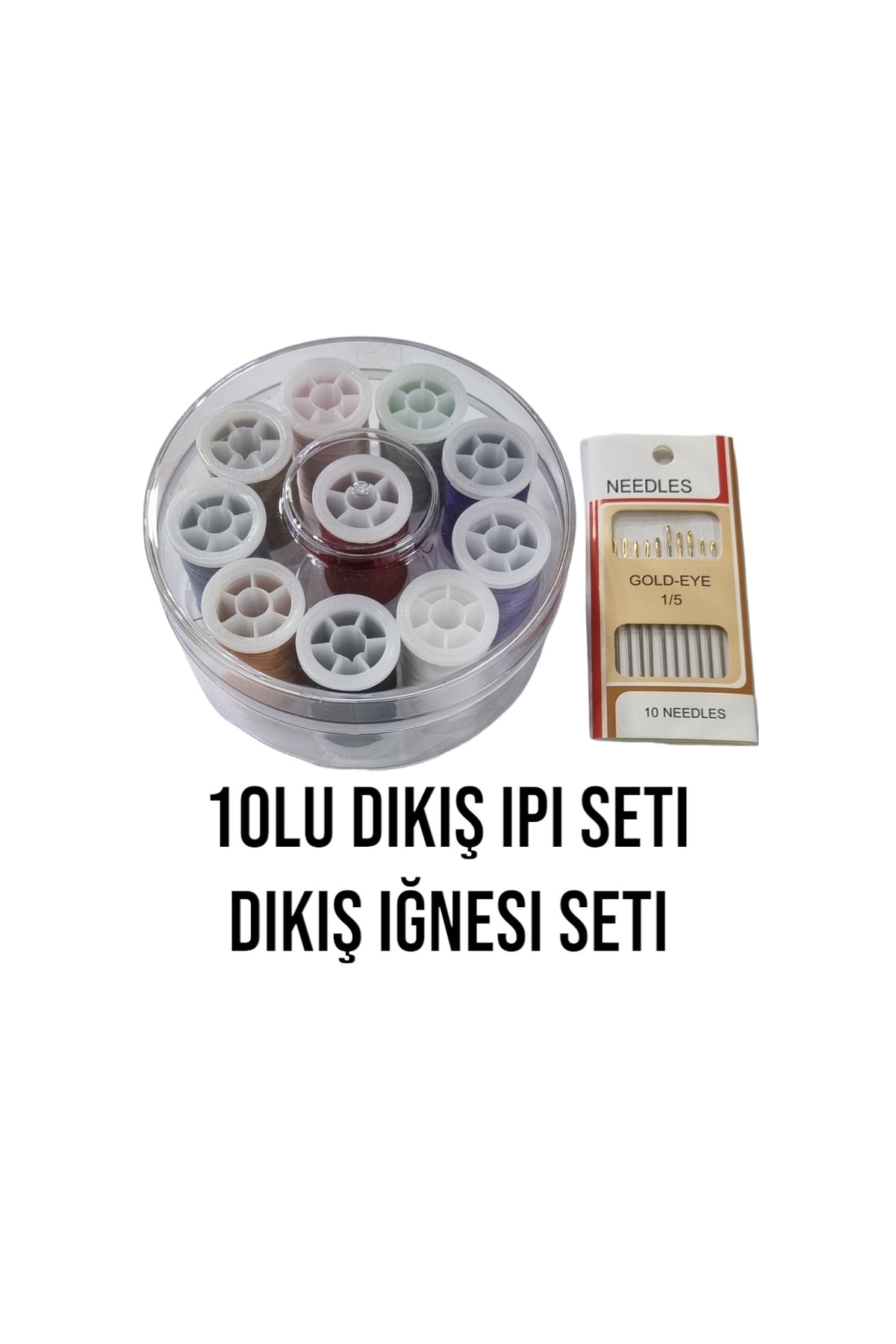 erdoğan hobi Dikiş Ipi Seti Set Makara Iplik Kutulu Dikiş Ipi Seti Iğne ...