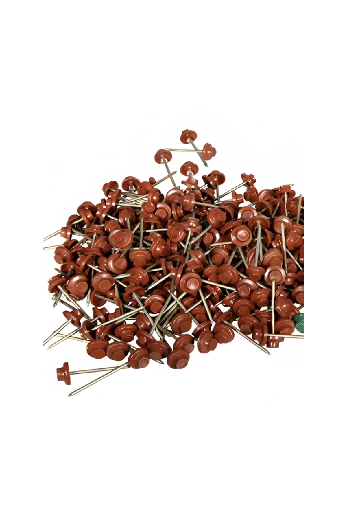 Kaleli Çatı Şapkalı Onduline Çivi 10 Cm Kırmızı Şapkalı (100 Adet ...