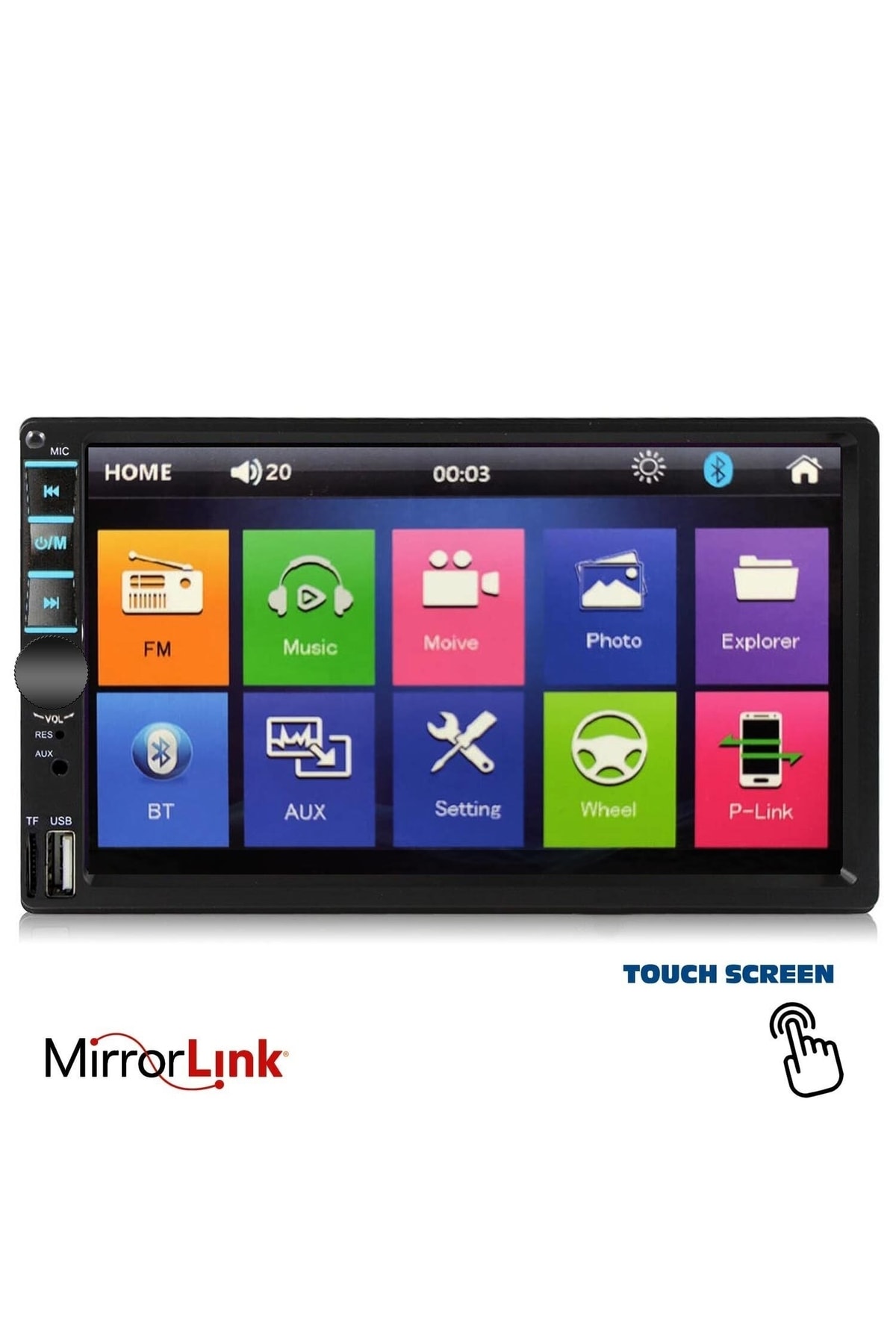 SAFE GROUP Kamosonıc Ks-g755 Double Teyp 7" 4x45w Mirrorlink Bt/usb/sd/fm/aux Kameralı Fiyatı ...