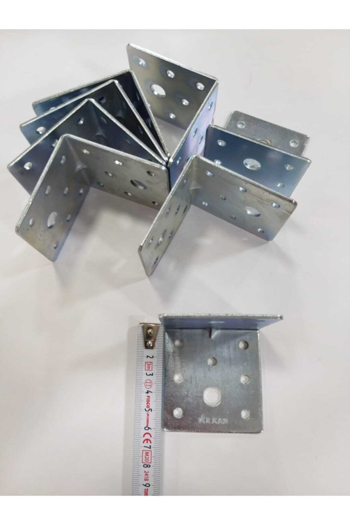 ARON (8 ADET) Metal Gönye V668 Köşe Birleştirme Demiri 60*60*60 L Demir ...