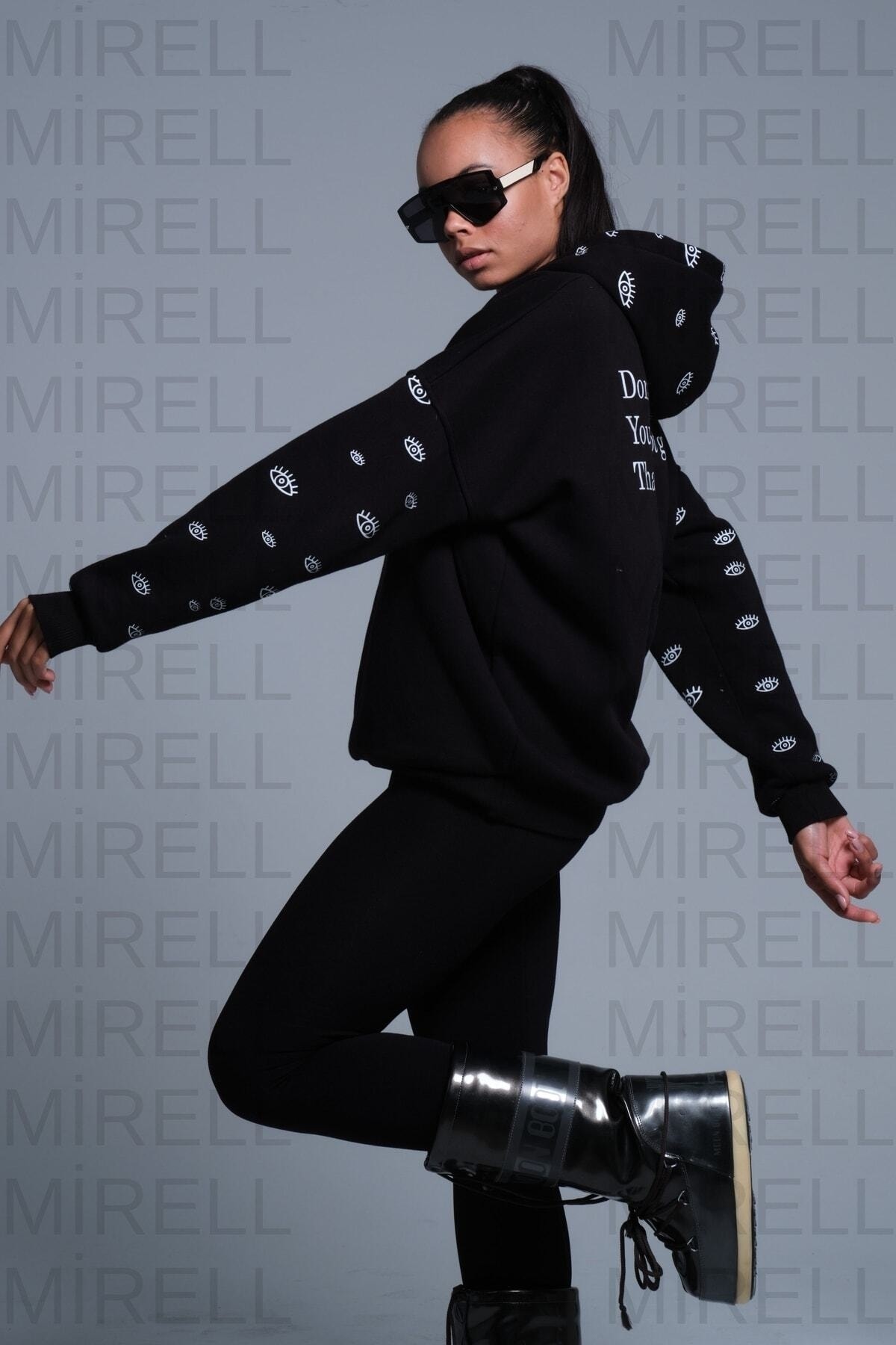 Mirell Siyah Oversize Eye Sweatshirt Fiyatı, Yorumları - Trendyol