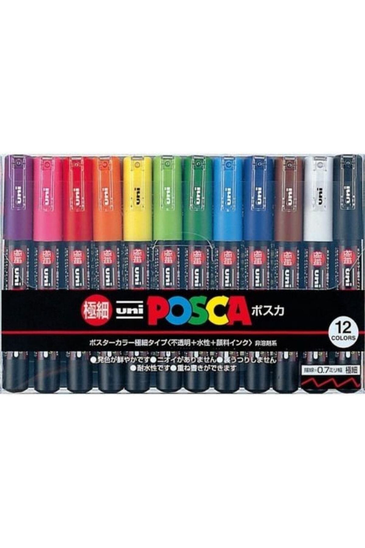 Uni Posca Marker Kalem Pc-1m (0.7mm) 12'li Set - Fiyatı, Yorumları