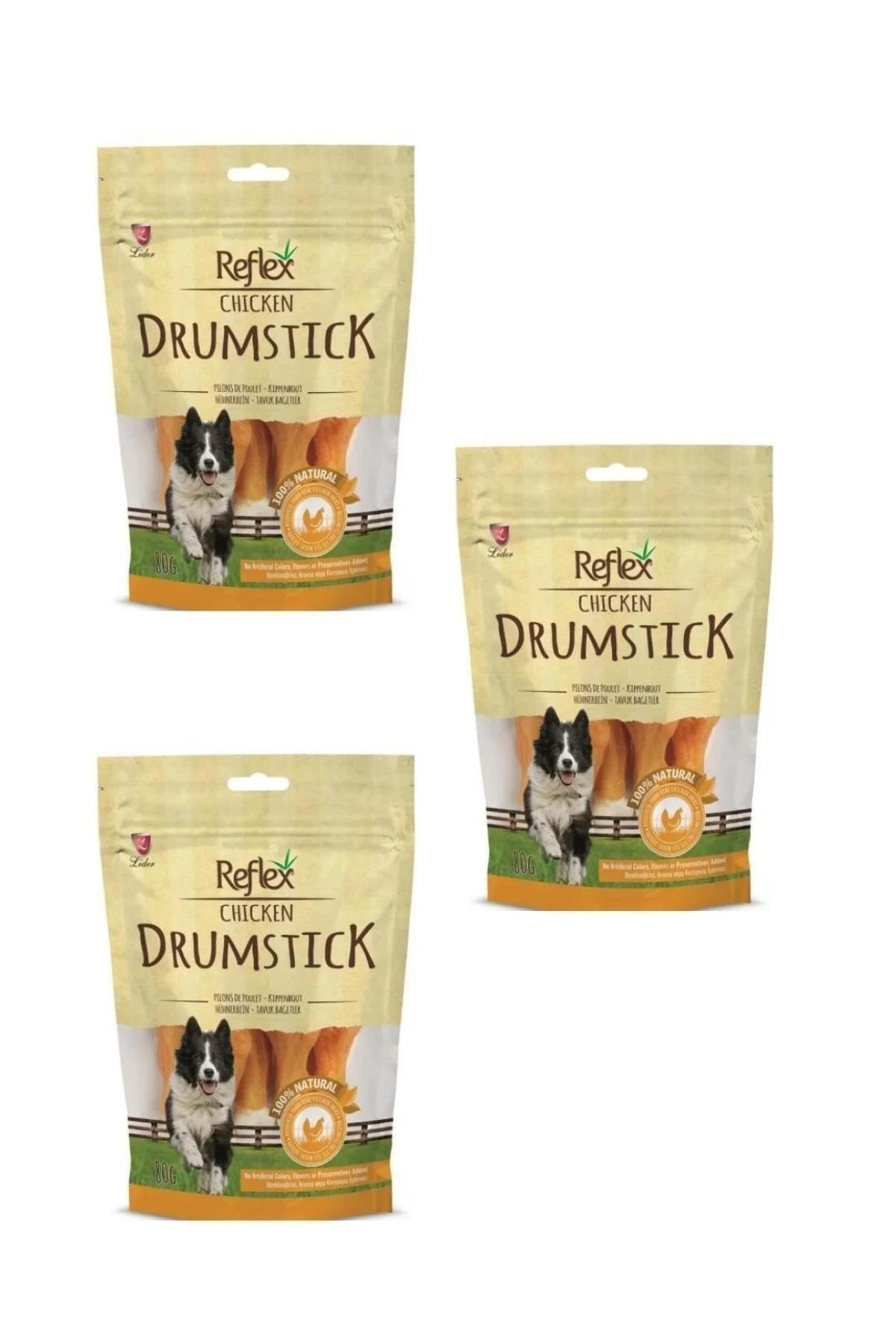 Reflex Chicken Drumstick Kurutulmuş Tavuk Budu Köpek Ödül Maması 80g (3 Adet) Fiyatı, Yorumları ...
