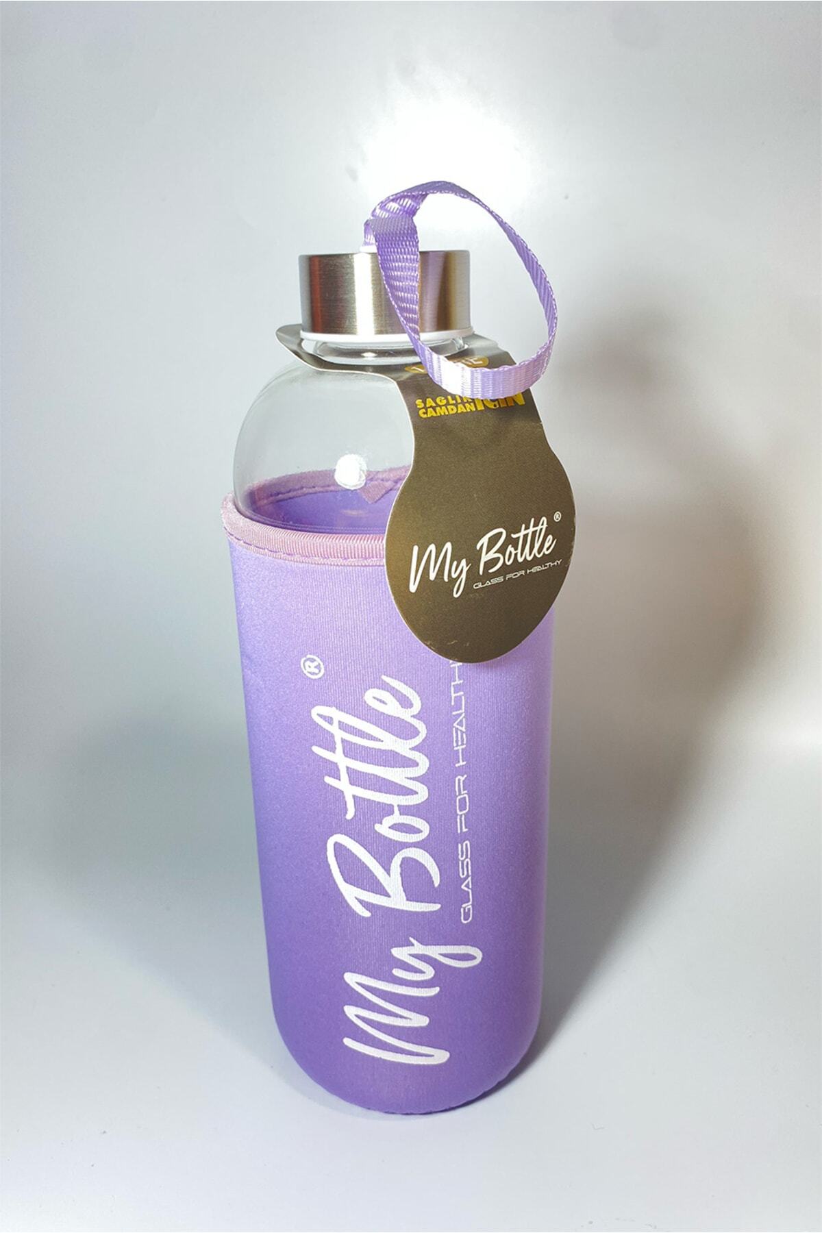 Mutfak Köşesi Sağlıklı Cam Matara 1000 Ml Su Şişesi, Kılıflı 1lt Sporcu ...