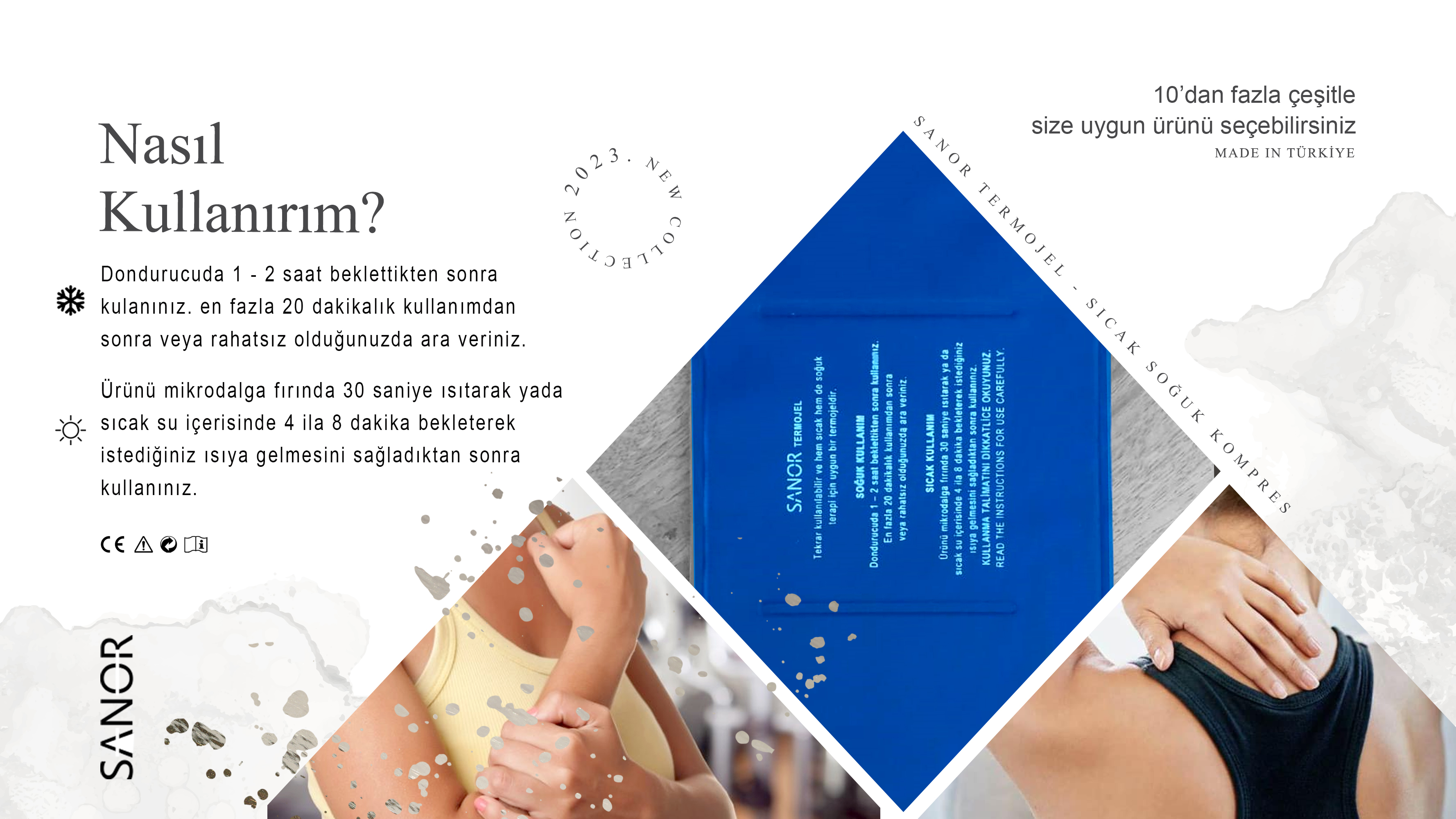 SANOR Yüz İçin Termojel - Sıcak Soğuk Kompres - Kumaş Buz Jel Göz Için ...