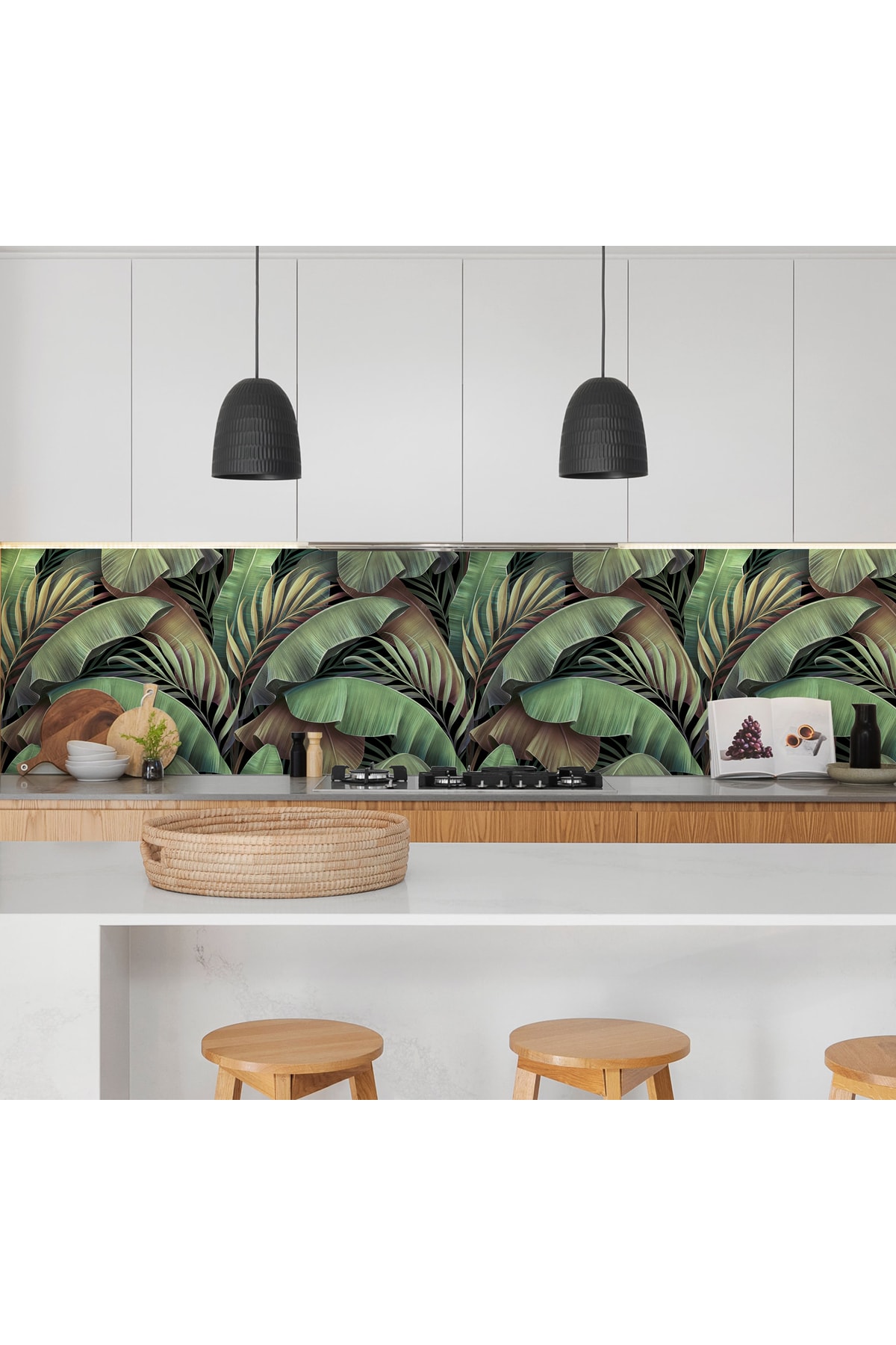 DECORIO HOME Mutfak Tezgah Arası & Banyo Fayans Kendinden Yapışkanlı ...