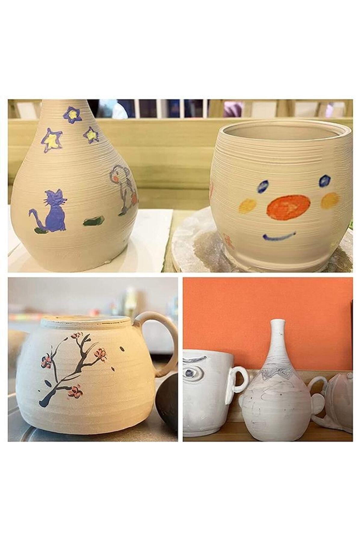 Artlantis Seramik Hamuru Doğal Kil 500 Gr Beyaz Kil Hamuru 6 Paket ...