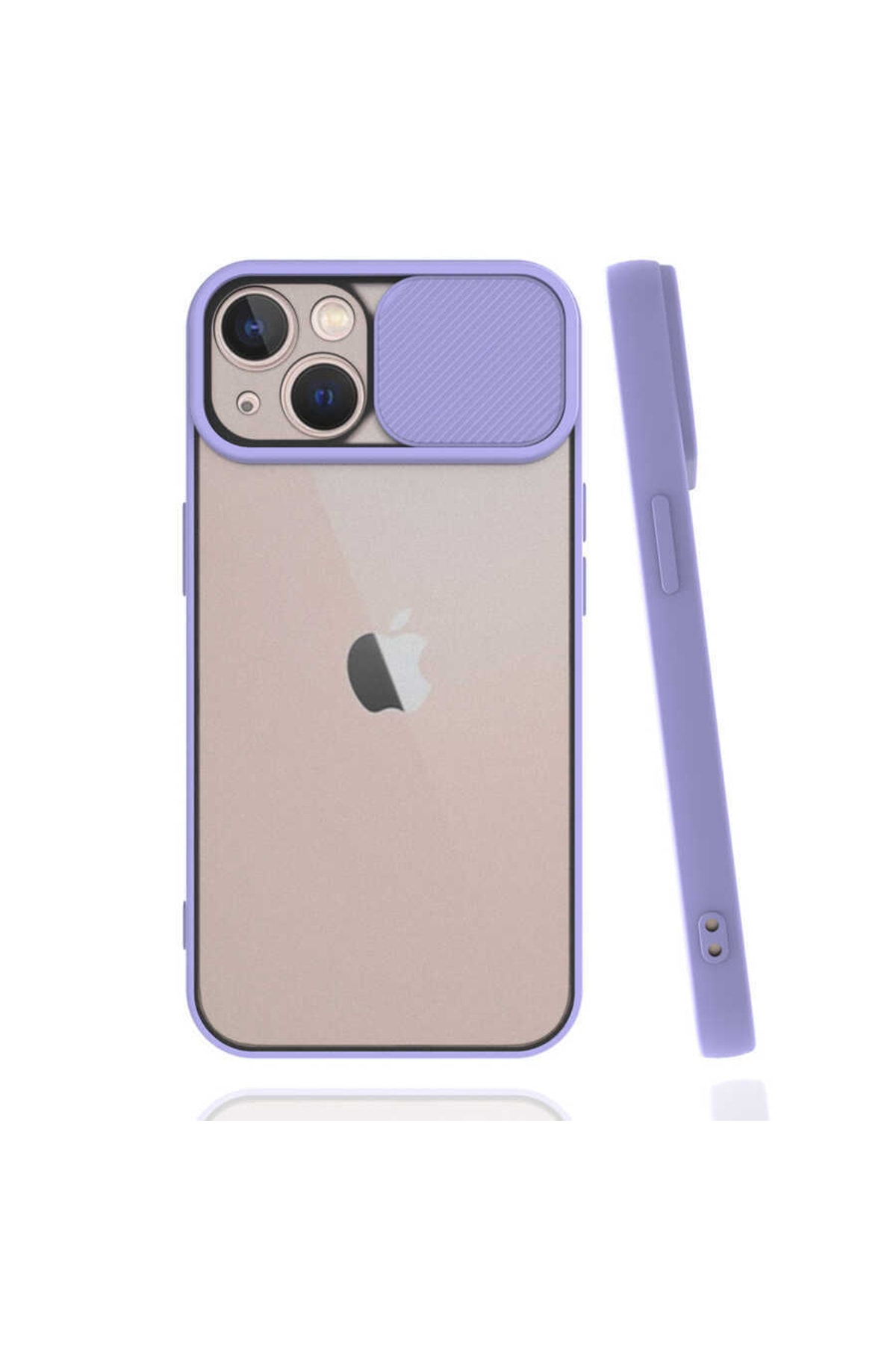ZM STORE Apple Iphone 13 Kılıf Kamera Korumalı Sürgülü Arkası Buzlu ...