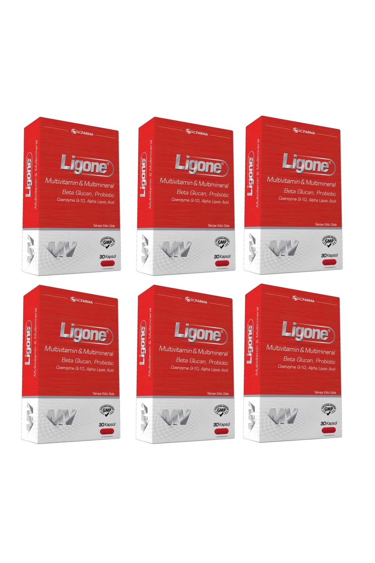 Ligone Beta-glucan Probiotic Multivitamin 30 Kapsül 6x - Fiyatı, Yorumları