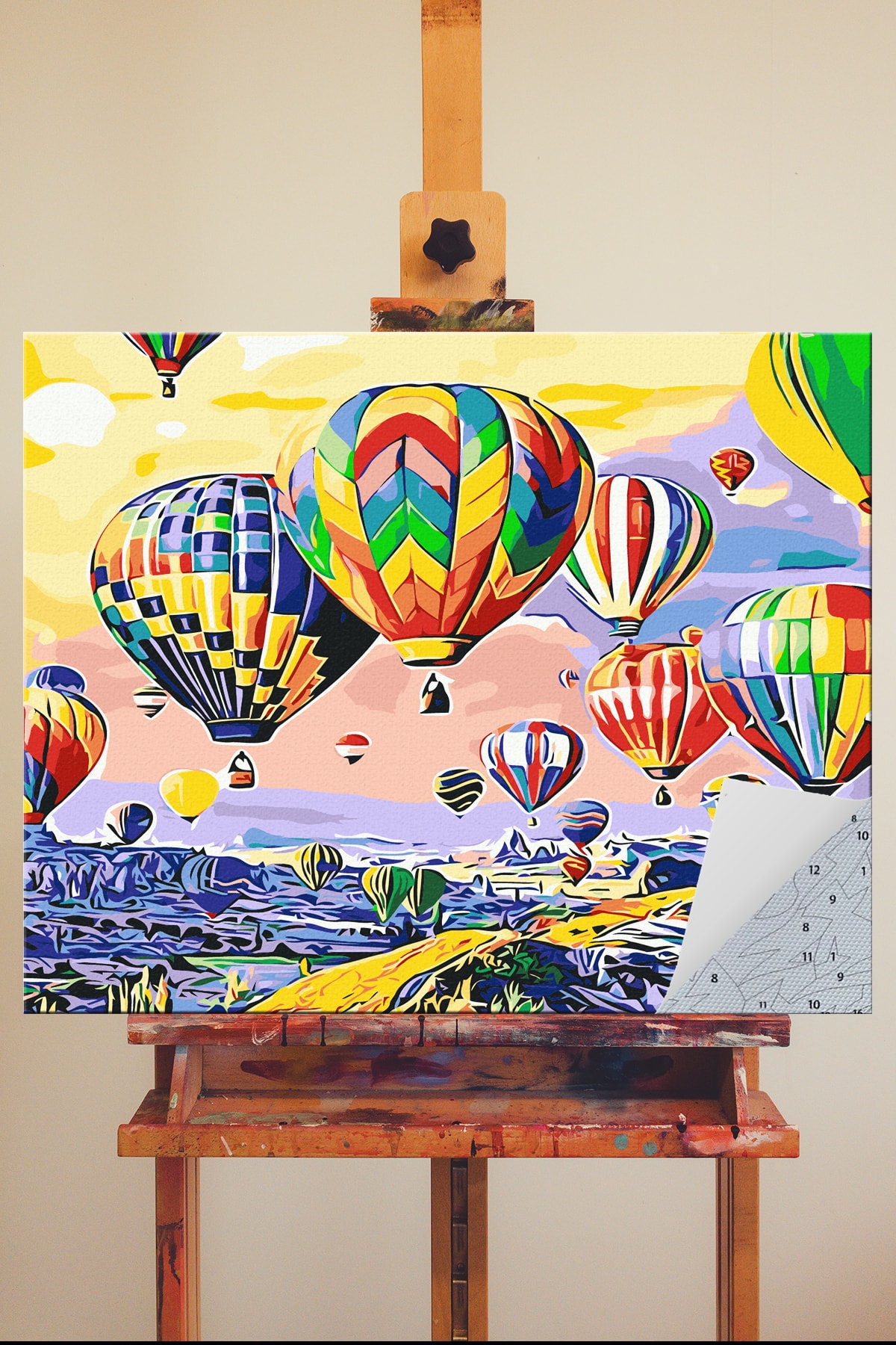 PlusHobby Plus Hobby Sb97 - Kapadokya Balonları Sayılarla Boyama Seti ...