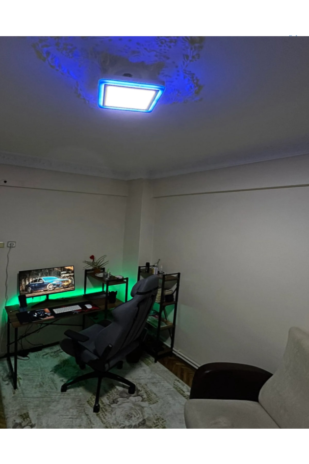 Viesteknoloji Modern Kare Ledli Avize Tavana Sıfır Led Avize Panel Üç ...