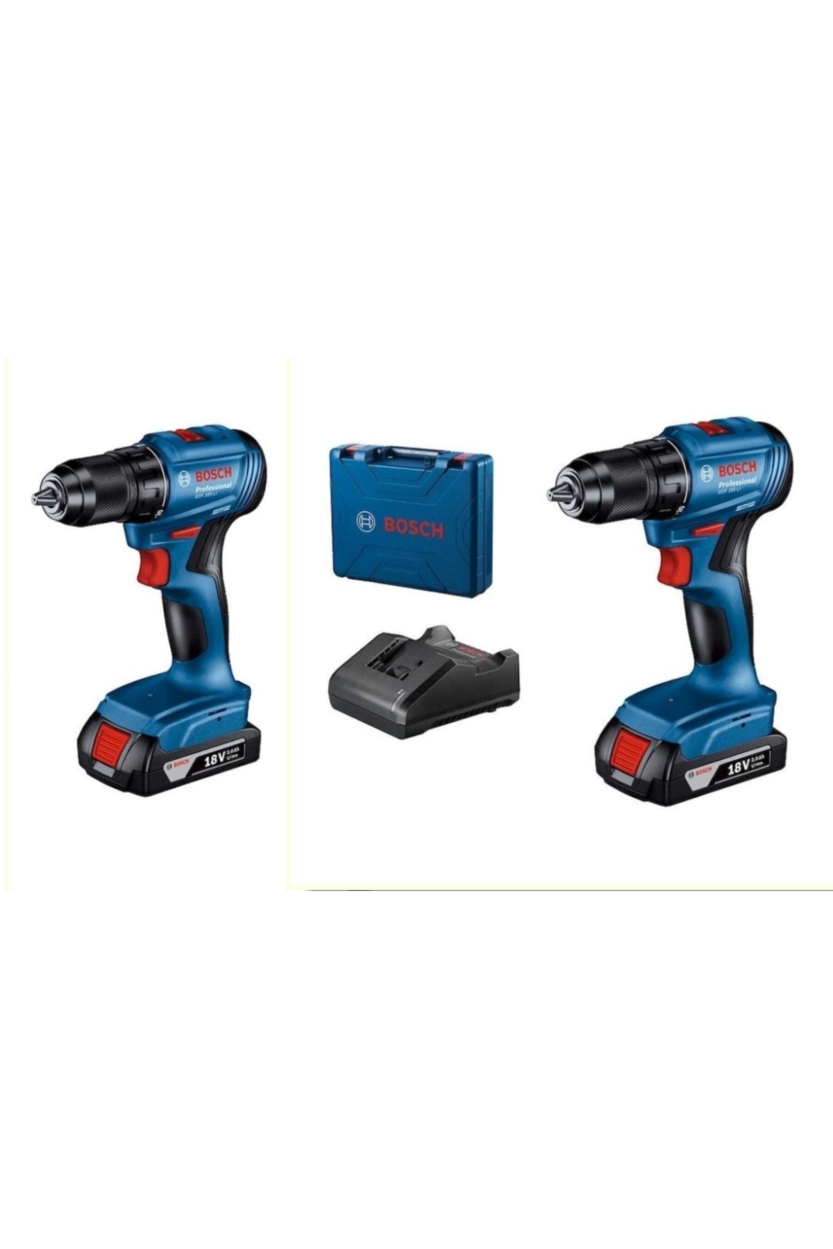 Bosch Gsb 185 Li 2 Adet Makine ,2 Adet Batarya Ve 1 Adet Şarj Cihazı ...