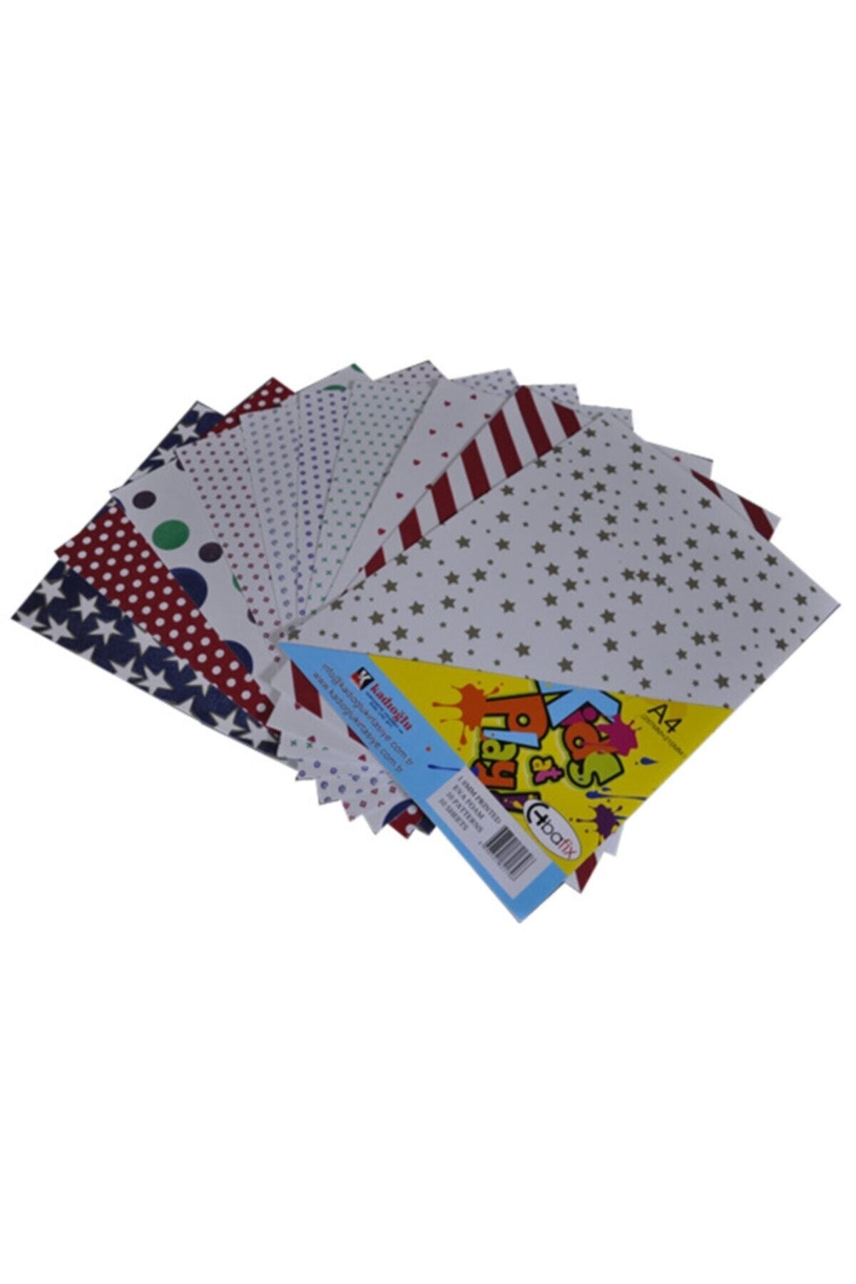 Bafix A-4 Desenli Eva Baskı Printed 80734 10 Lu (1 Paket 10 Adet ...