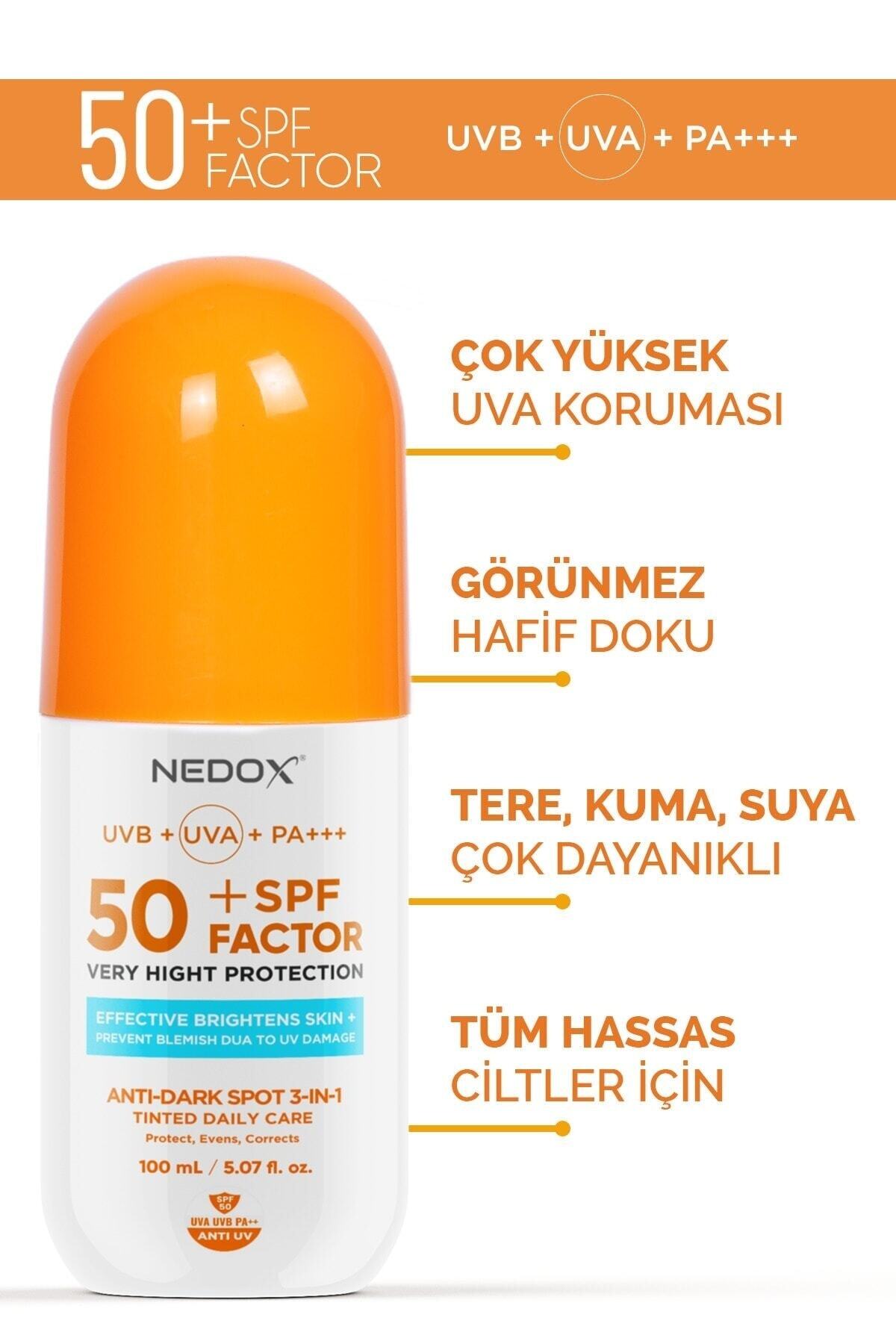 NEDOX Leke Karşıtı Güneş Kremi: Spf 50 Faktör Ile Yüksek Korumalı ...
