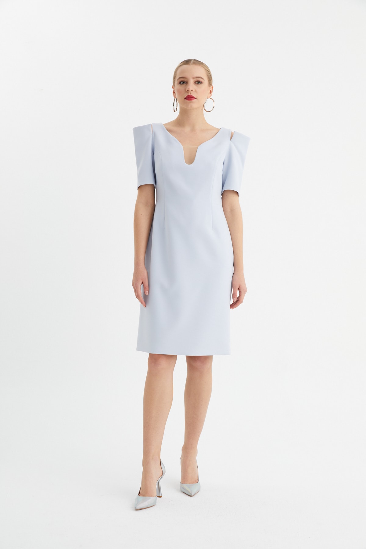 Balizza Blz-omuzu Açık Kruvaze Yaka Elbise - Fiyatı, Yorumları