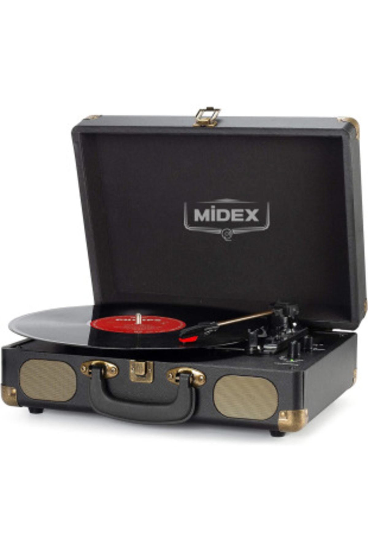 Midex Mtx101BK Nostaljik Retro Pikap Plak Çalar (Şarjlı Bluetooth Aux ...
