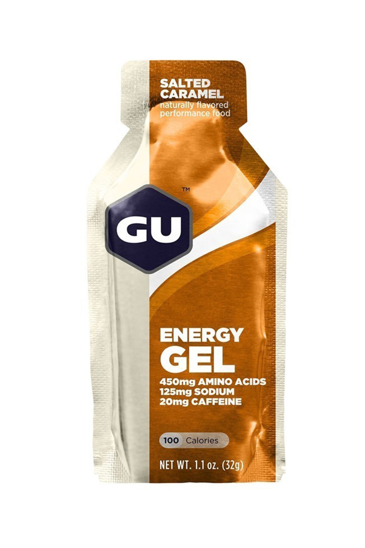 Gu Energy Gu Energy Gel, Salted Caramel, Box of 24 Pieces, Quick and ...