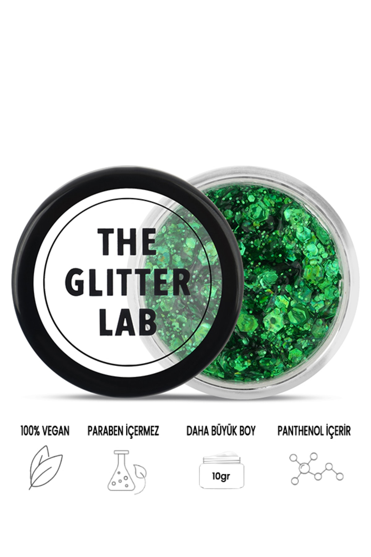 The Glitter Lab Jel Formlu Parlak Glitter - Emerald Green Fiyatı ...