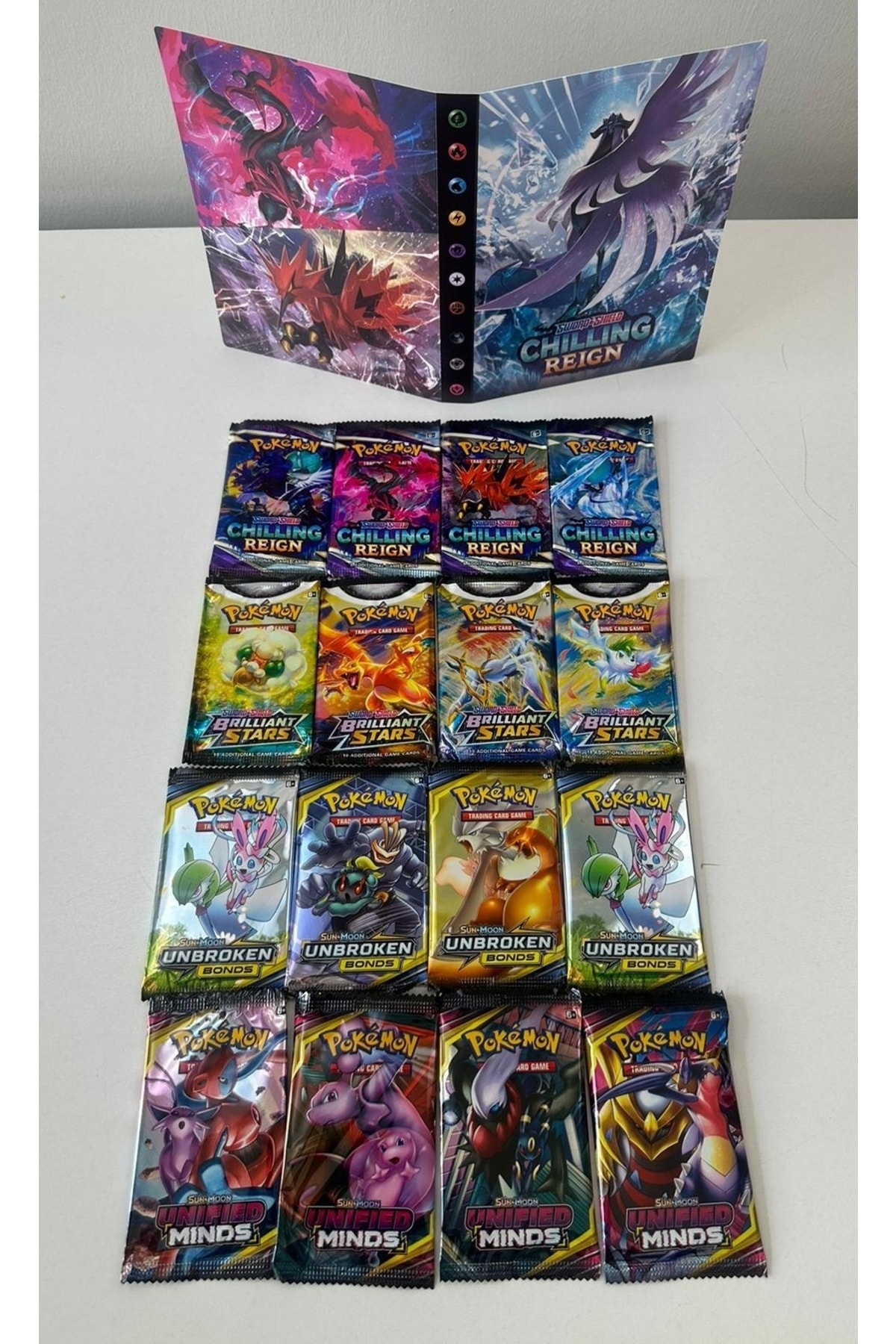 Abetto Market Pokemon Oyun Kartı Set 4 Set Bir Arada 16 Paket Pokemon ...
