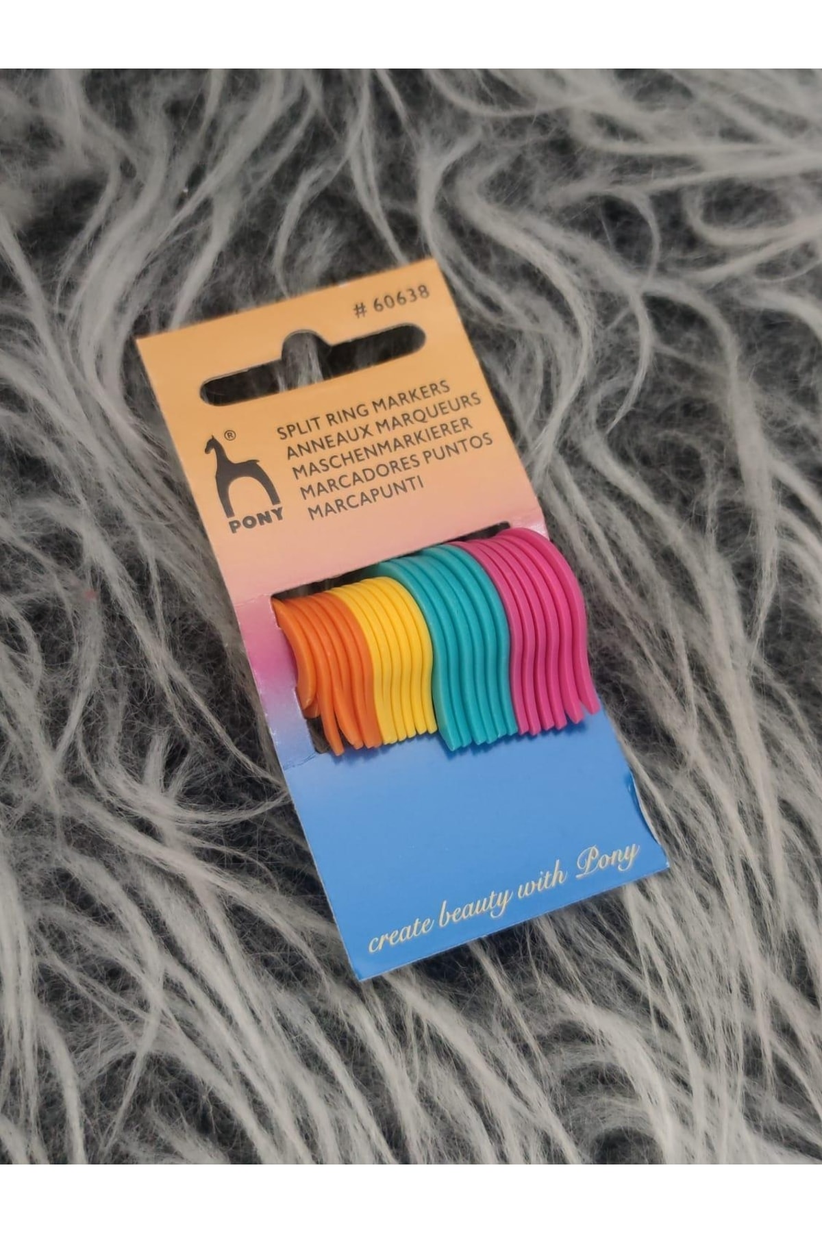 BALIM ÖRGÜ EVİ Pony Salyangoz Model 2 Farklı Ebatta 24 Adet Örgü Ilmek Işaretleyici 60638 ...