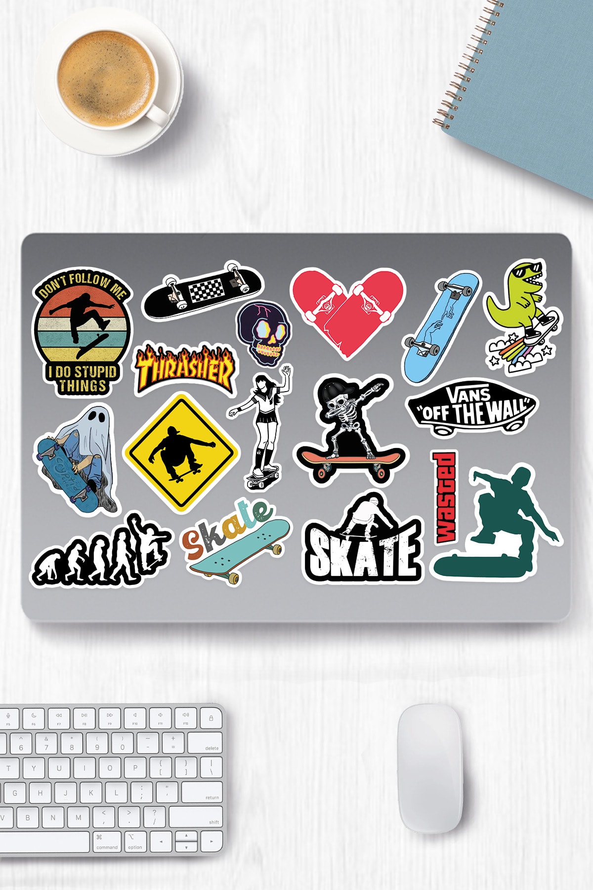 Sambu Design Skateboard Temalı Sticker Etiket Seti - Kaykay Sticker ...