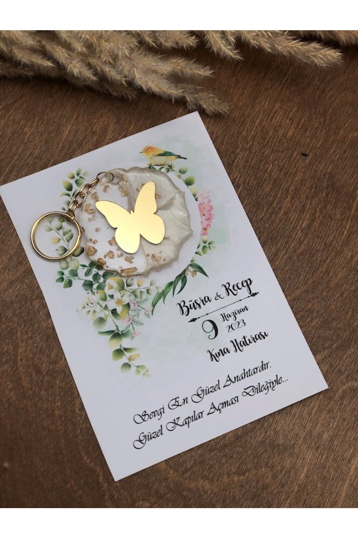 Denseden Epoksi Anahtarlık 25 Adt Söz Nişan Nikah Kına Düğün Hediyeliği Kuran Hatırası Sünnet ...