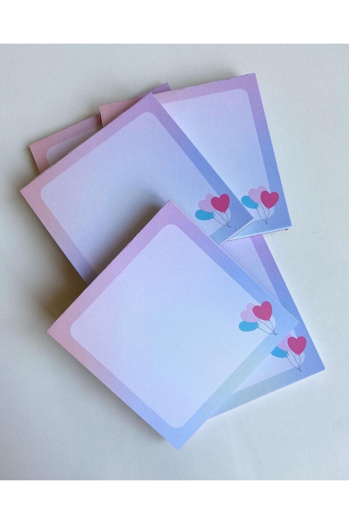 Pine Note Hologram Kalpli Balon Desenli Memopad Bloknot Defter Notepad ...