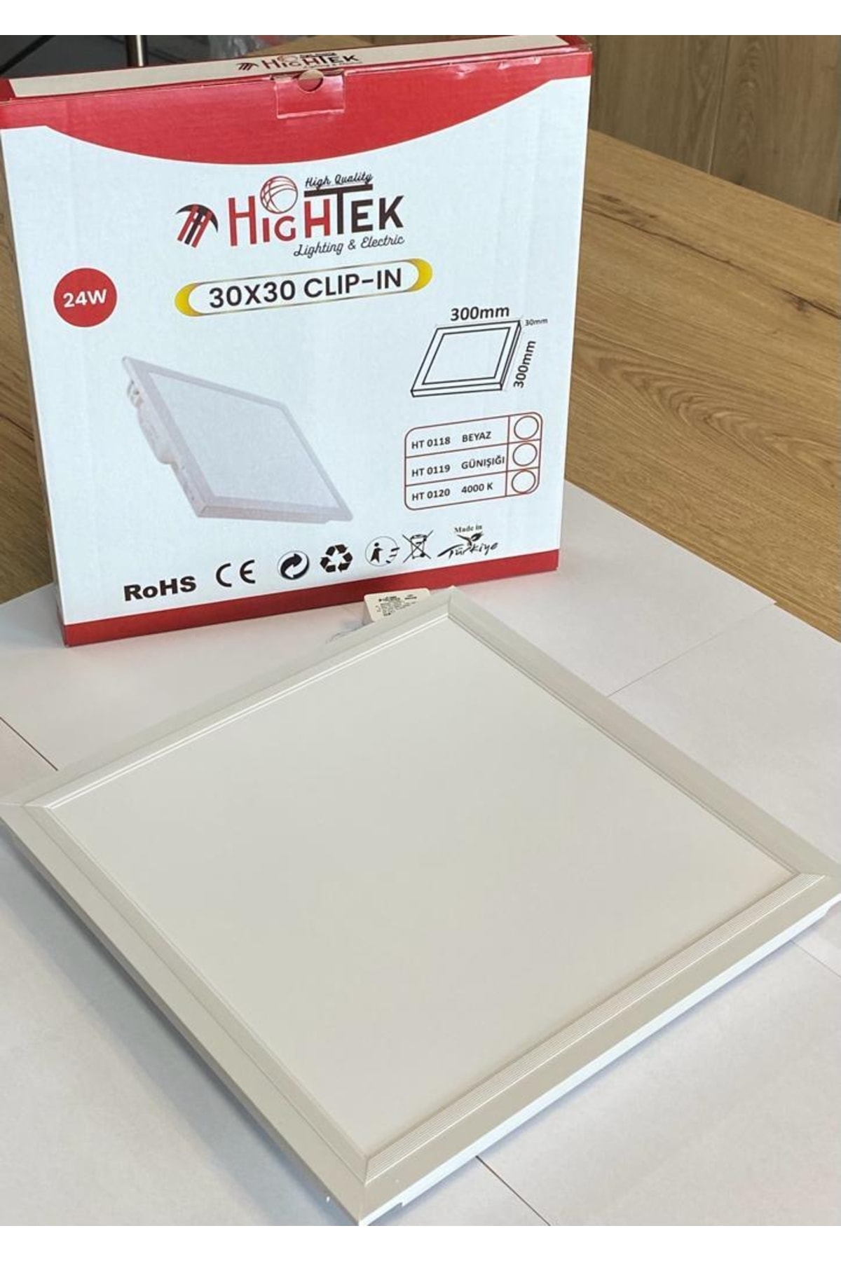 Hightek 30x30 Sıva Altı Panel Led Clıp-ın 220v Ip 20 Beyaz Fiyatı ...