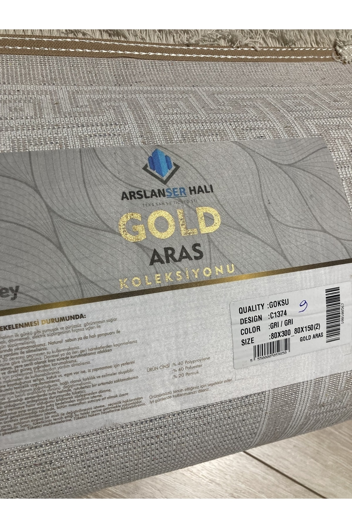 ARAS Gold Nepal Halı Yatak Odası Seti+yumuşak Halı+sık Dokuma Halı+12 ...