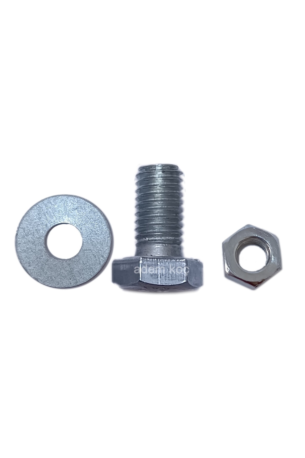 Adem Koç 5/16x15 Akb Anahtar Başlı Civata + Somun + Pul (1 Takım ...