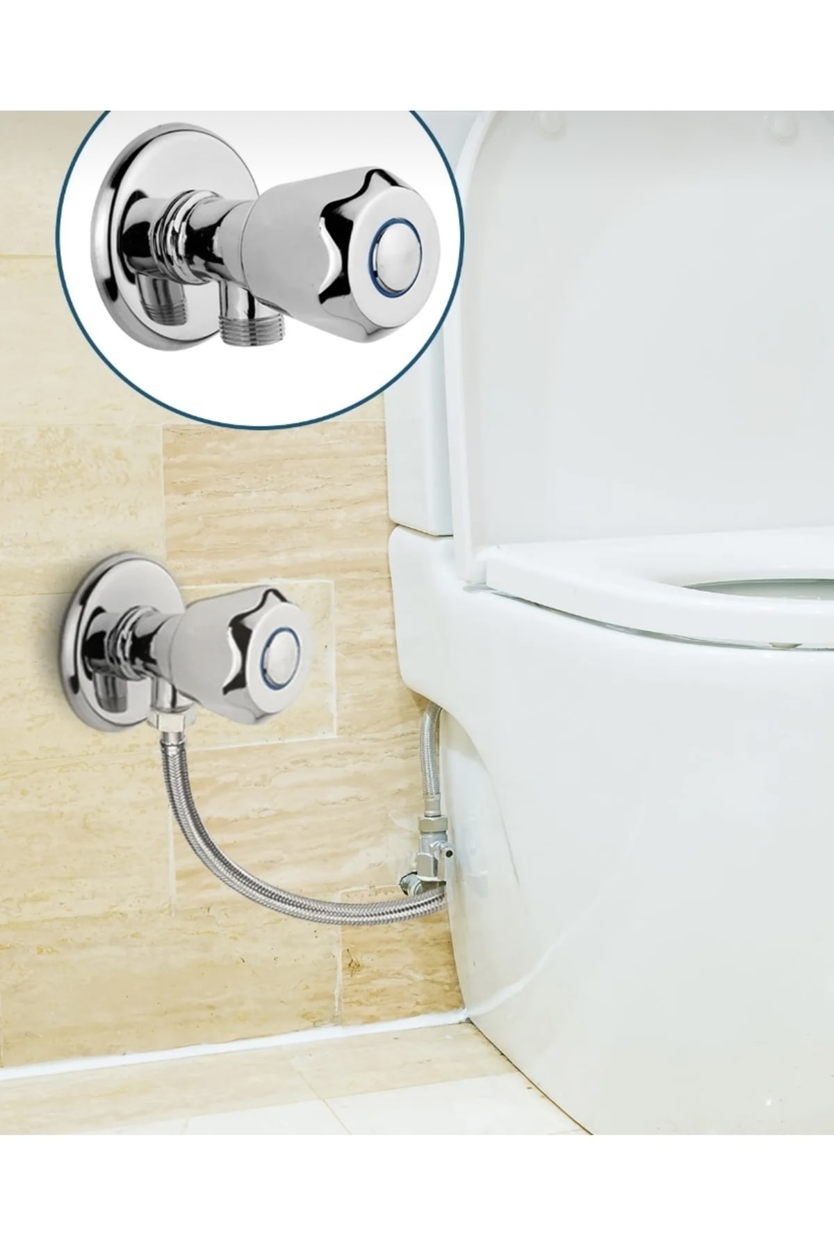 İSAOĞLU YAPI Taharet Musluğu Büyük Kafa Ara Musluk Klozet Musluğu ...