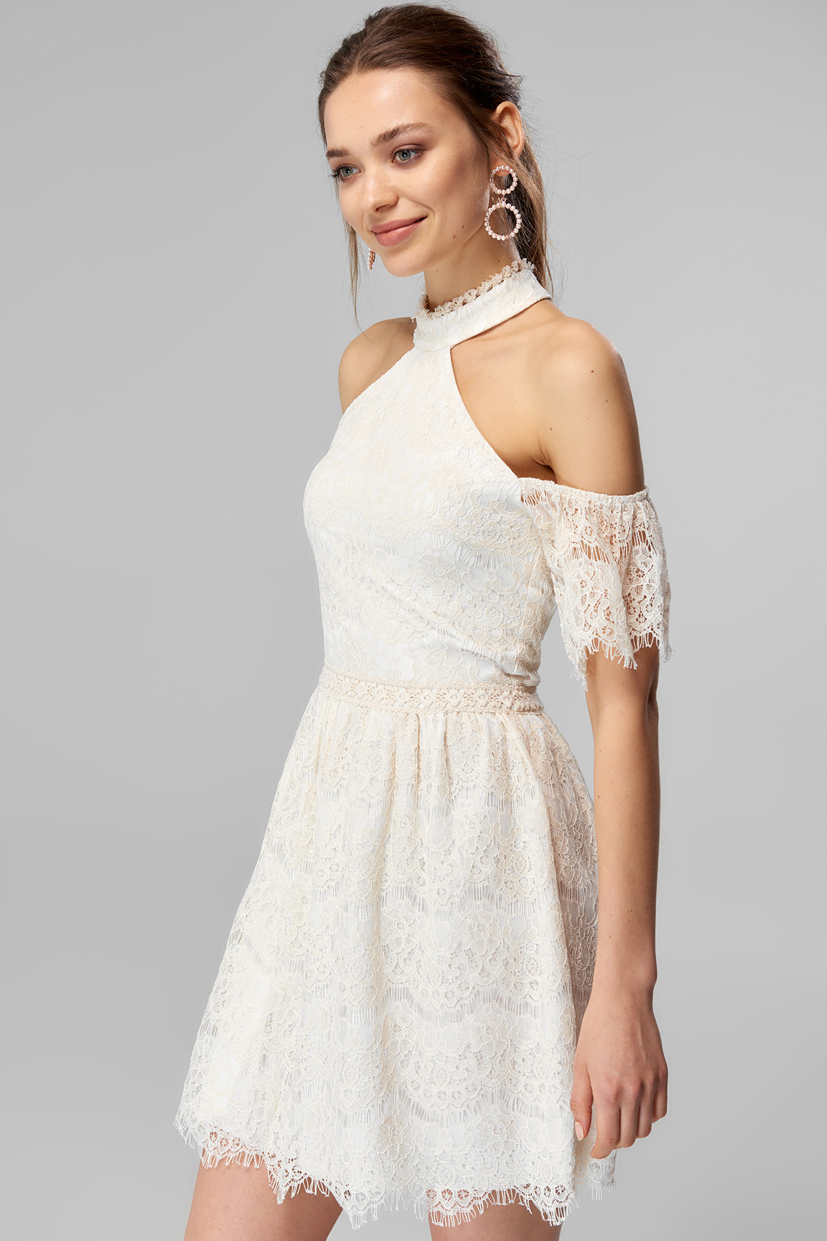 Trendyolmilla Ekru Dantel Elbise TPRSS18UZ0010 Fiyatı, Yorumları ...