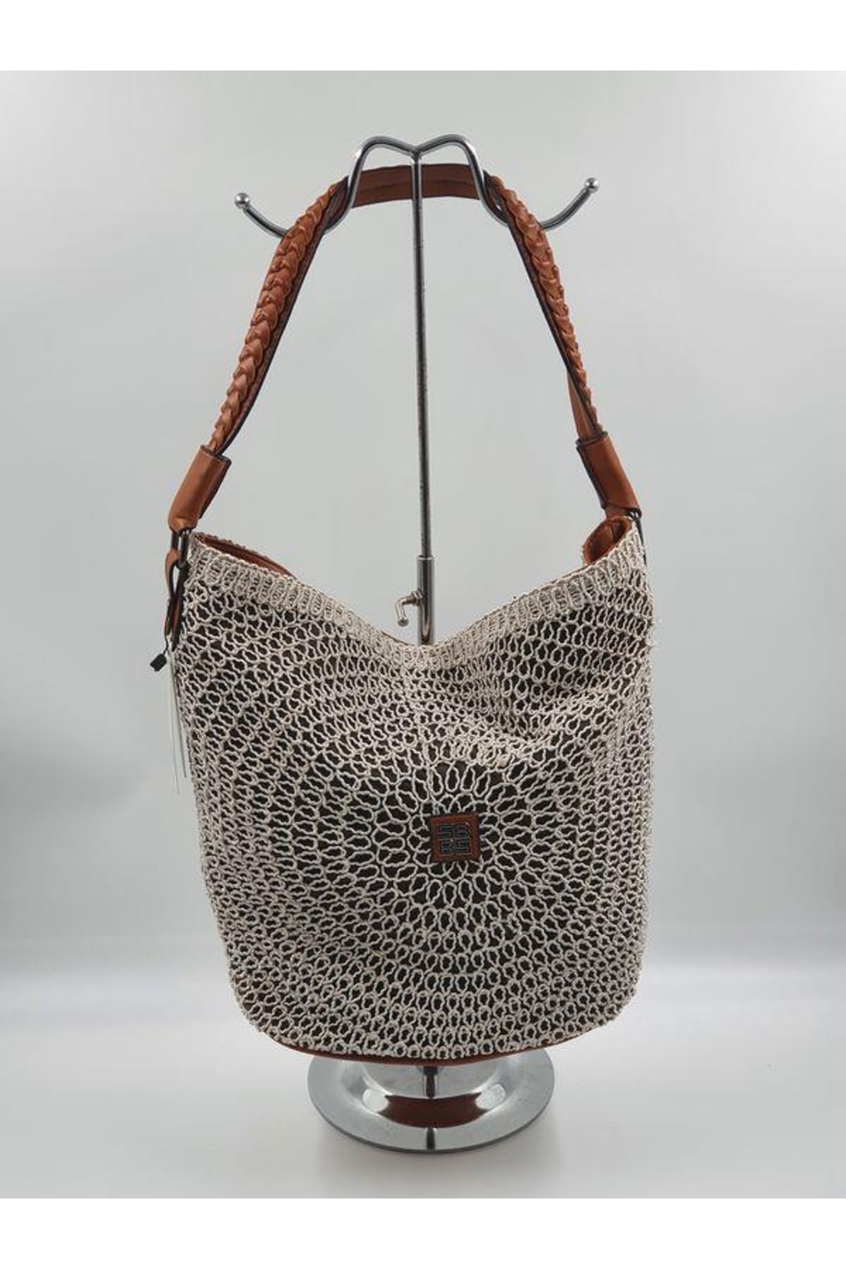 SheBella Bags & Shoes Hasır Kadın Örme Kol Çantası Büyük Boy Günlük ...